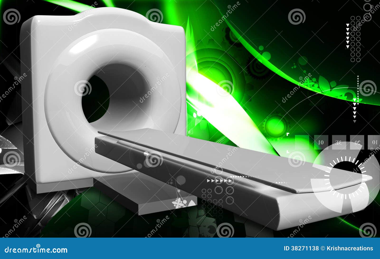 MRI Medical Scanner Royalty-Free Stock Image | CartoonDealer.com #37892416