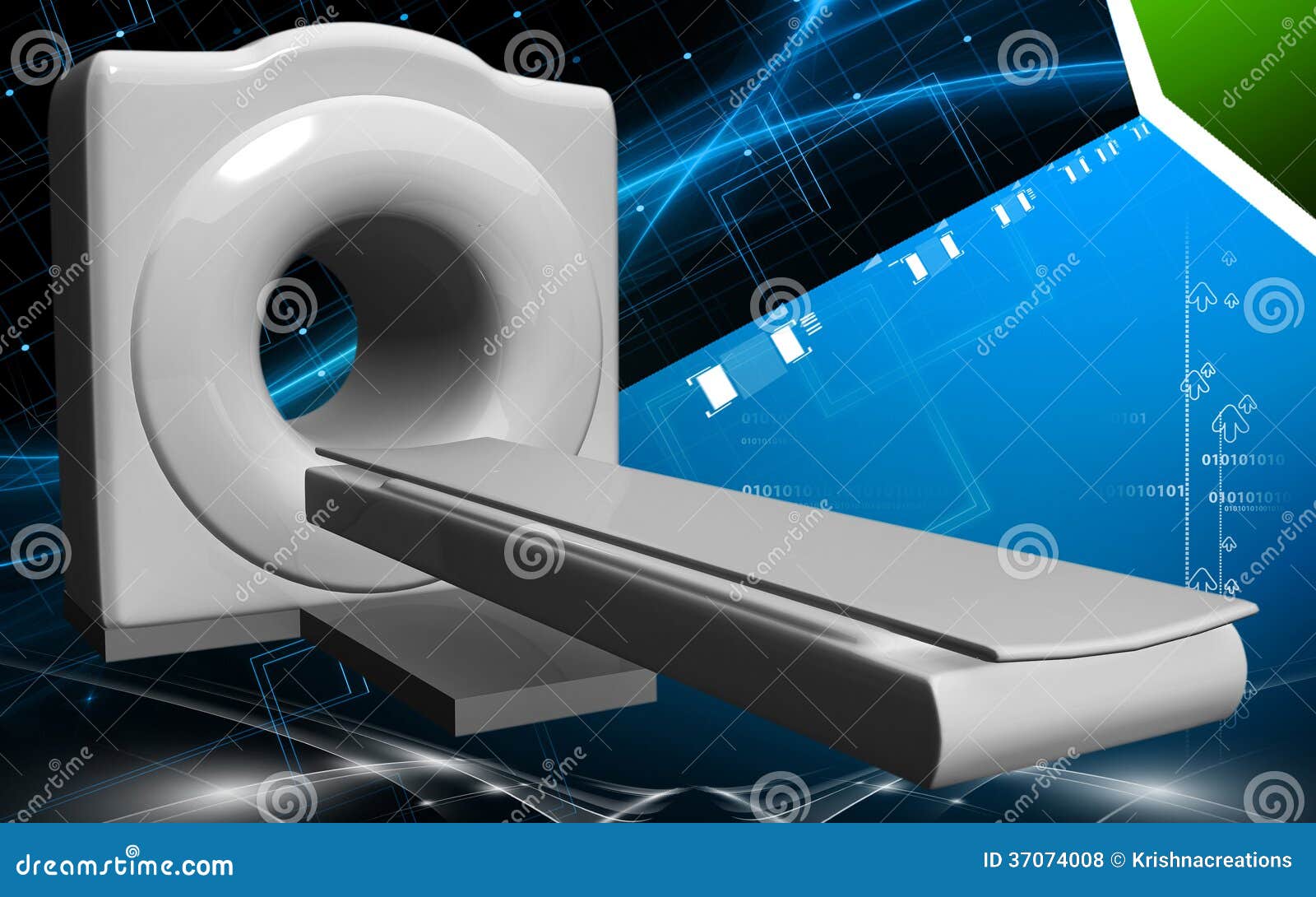 MRI Medical Scanner Royalty-Free Stock Image | CartoonDealer.com #37892416
