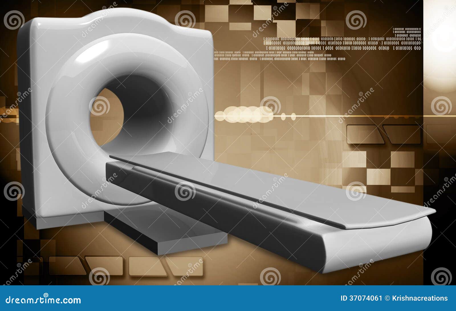 Medical MRI Scanner Diagnostic. Vector Icons | CartoonDealer.com #70491862