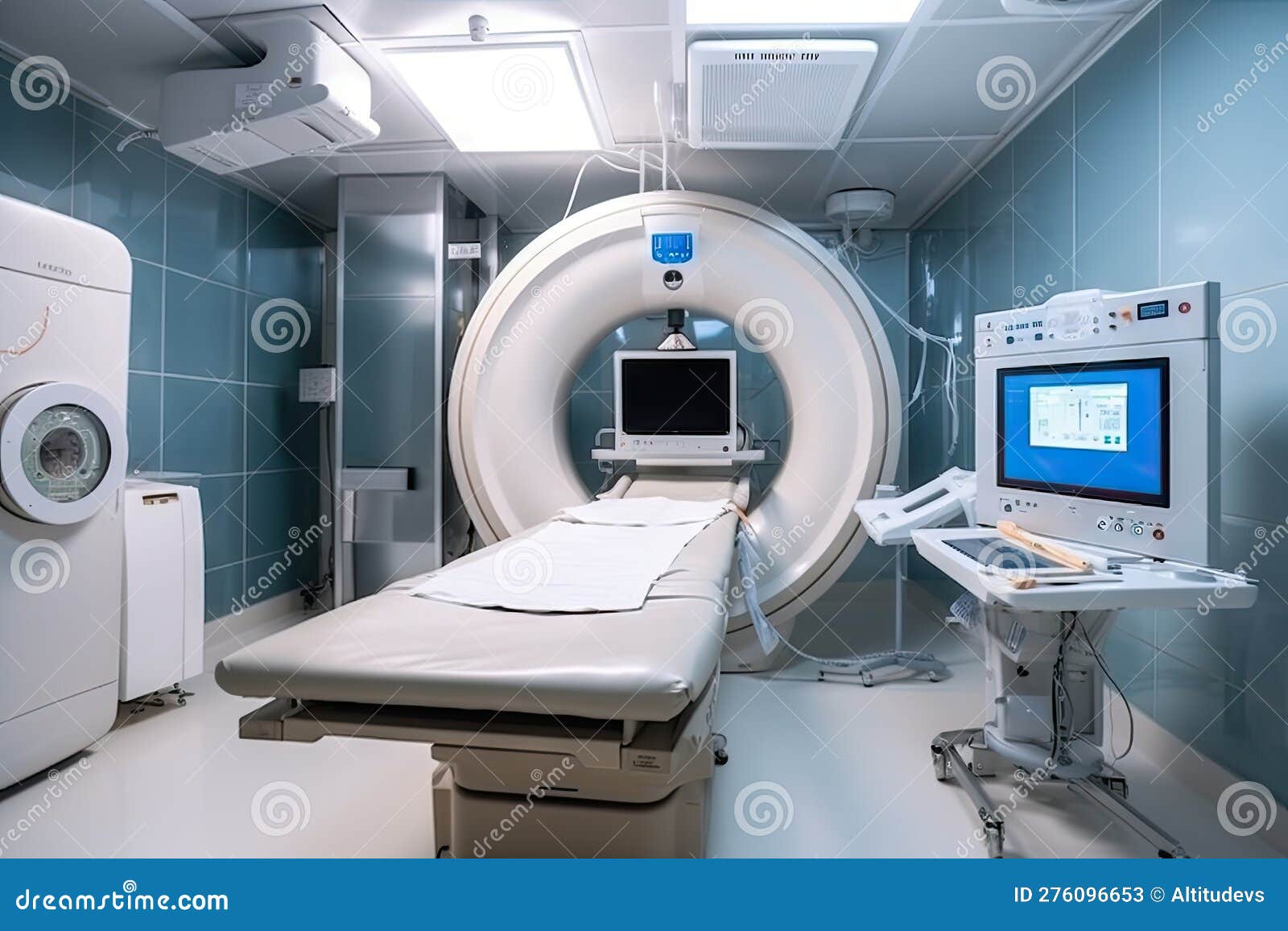 Medical Scanner with High-tech Equipment and Buttons Showing Stock ...
