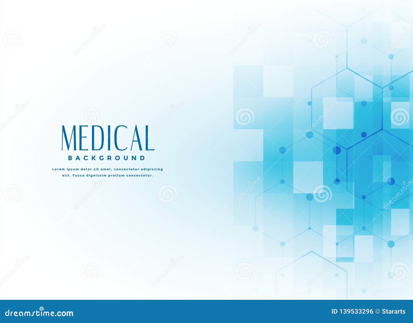Medical Science Background in Blue Color Stock Vector - Illustration of ...