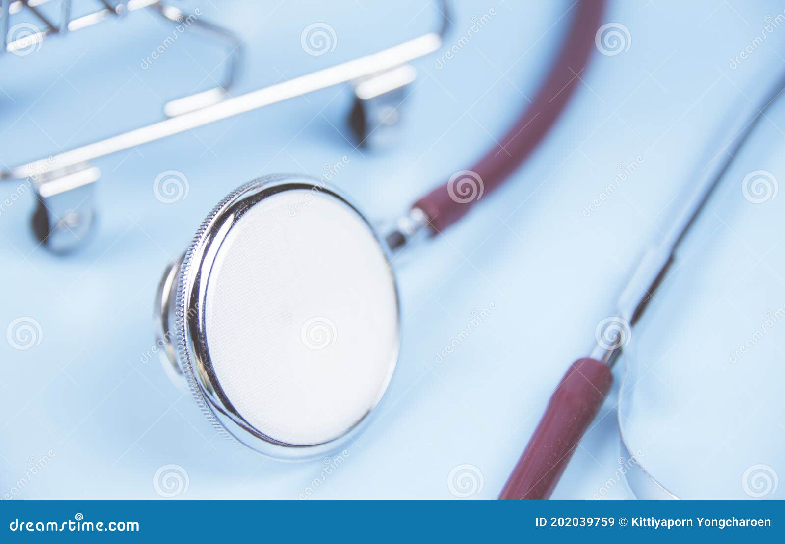 Medical or Science with Blue Pastel Background Stock Image - Image of ...