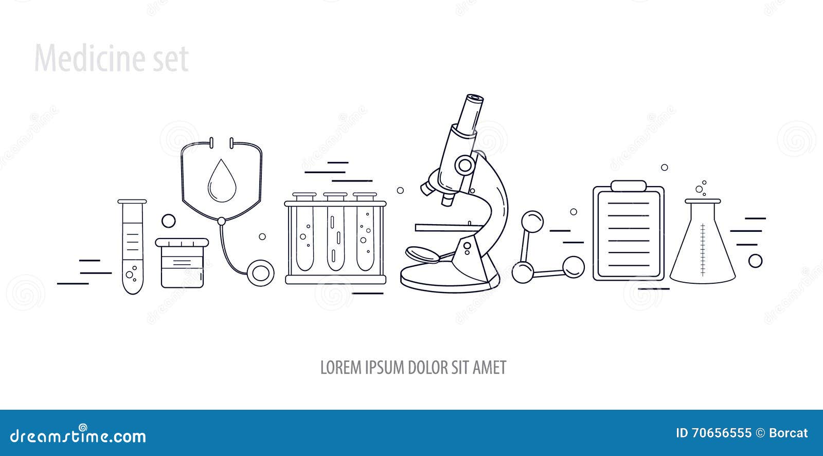 Medical Science Chemistry Hand-drawn Design Stock Illustration ...