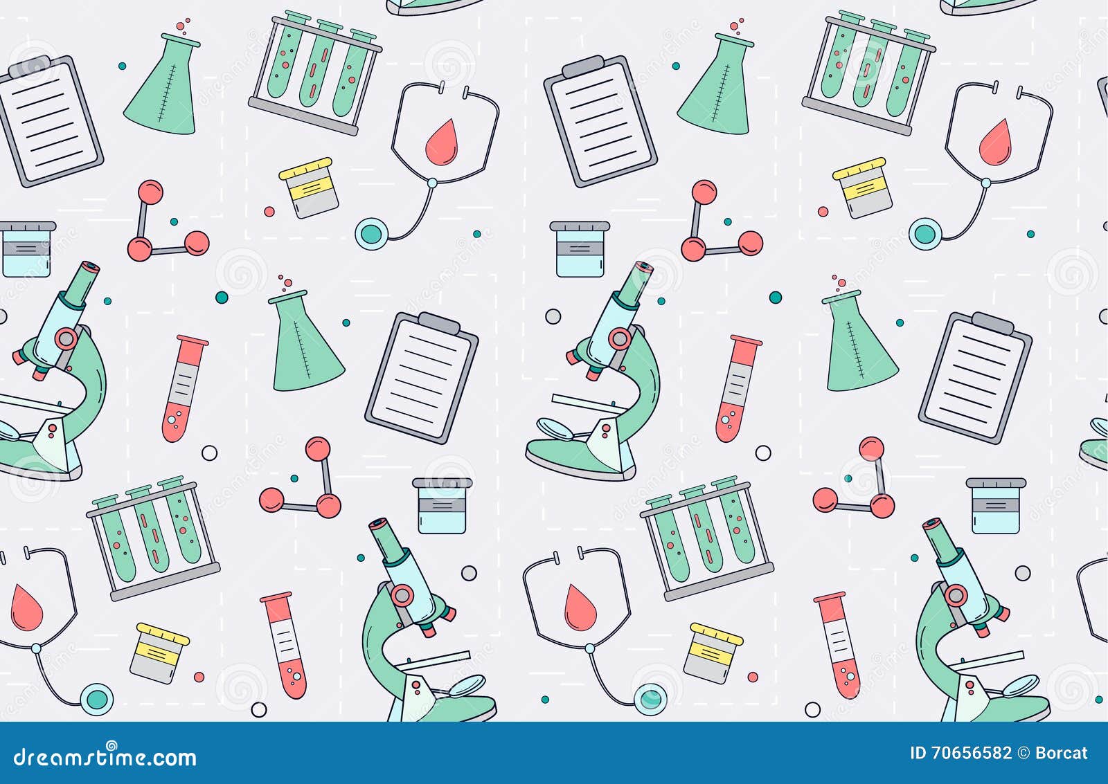 Medical Science Chemistry Hand-drawn Design Stock Illustration ...