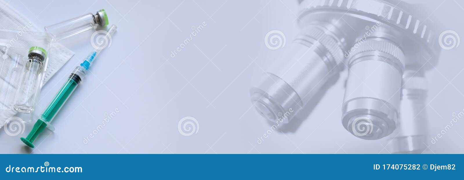 Medical and Science Header Background. Stock Photo - Image of ...