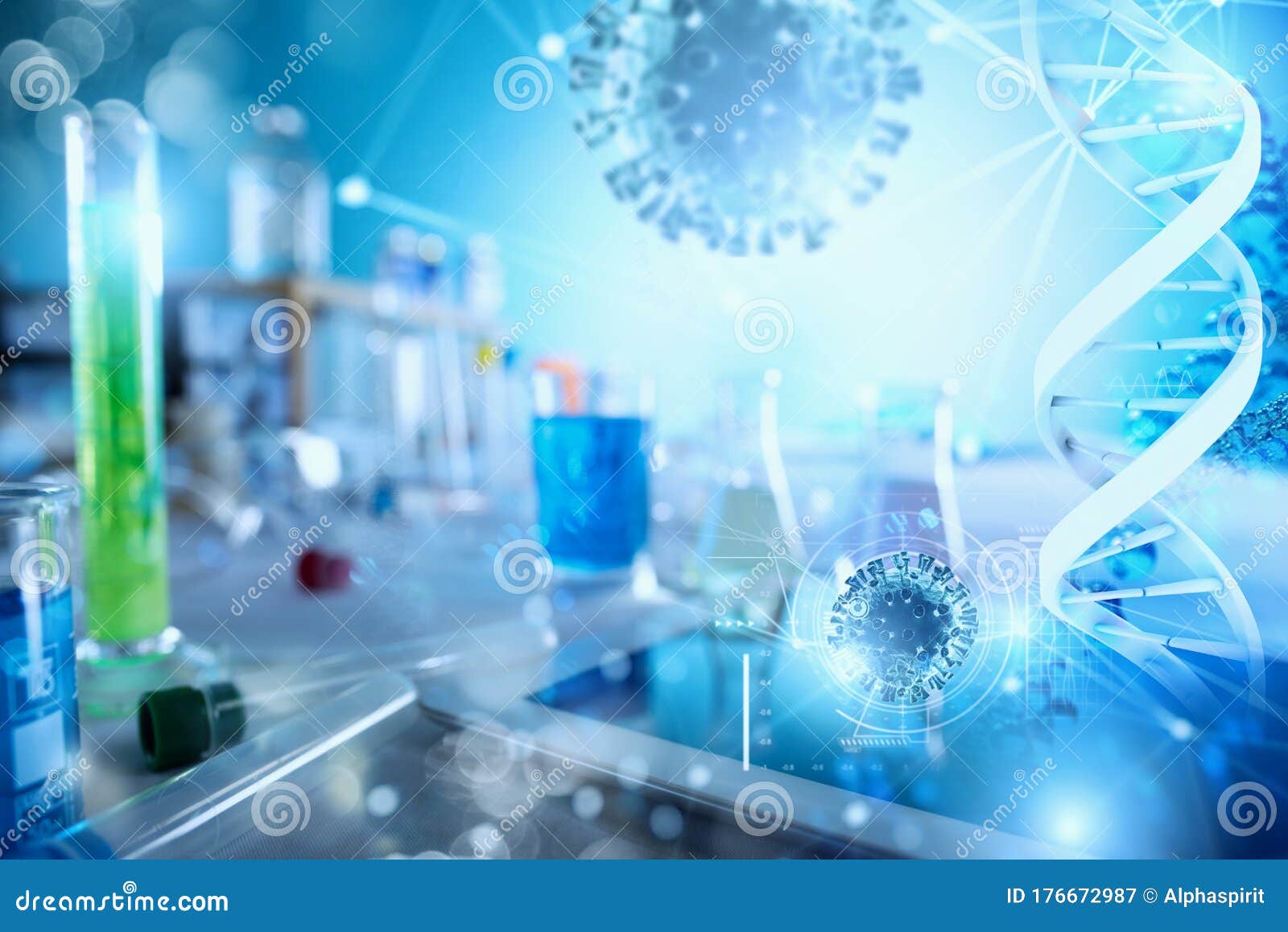 Medical Science Laboratory. Concept of Virus and Bacteria Research ...