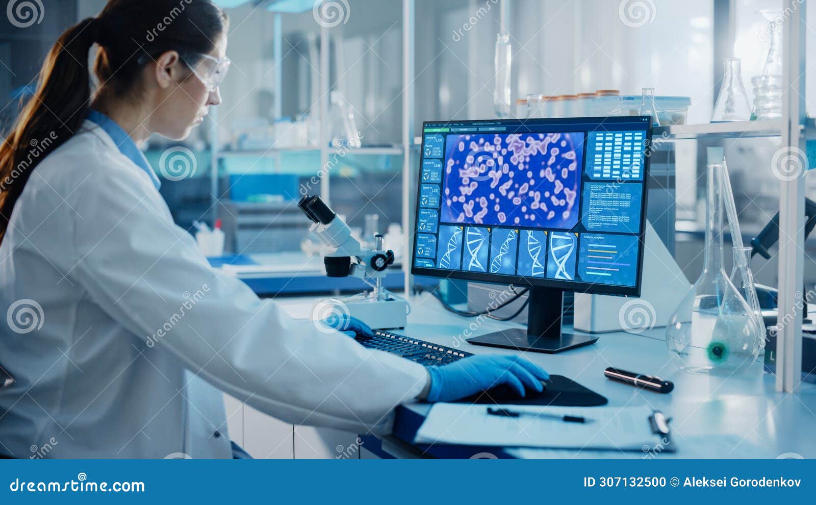Medical Science Laboratory with Diverse Multi-Ethnic Team of ...