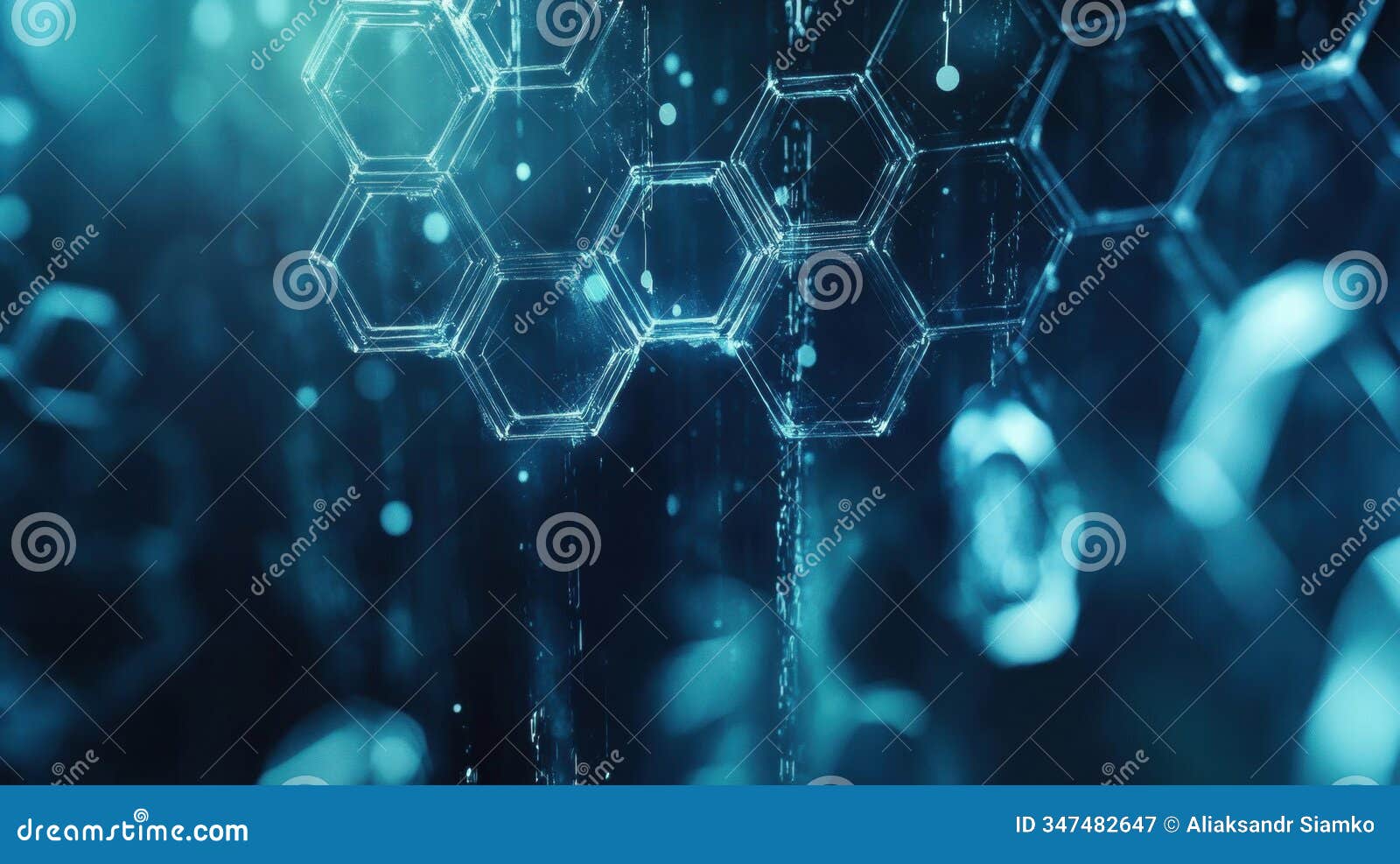 Medical Science Vector Background with Hexagonal Patterns and Details ...