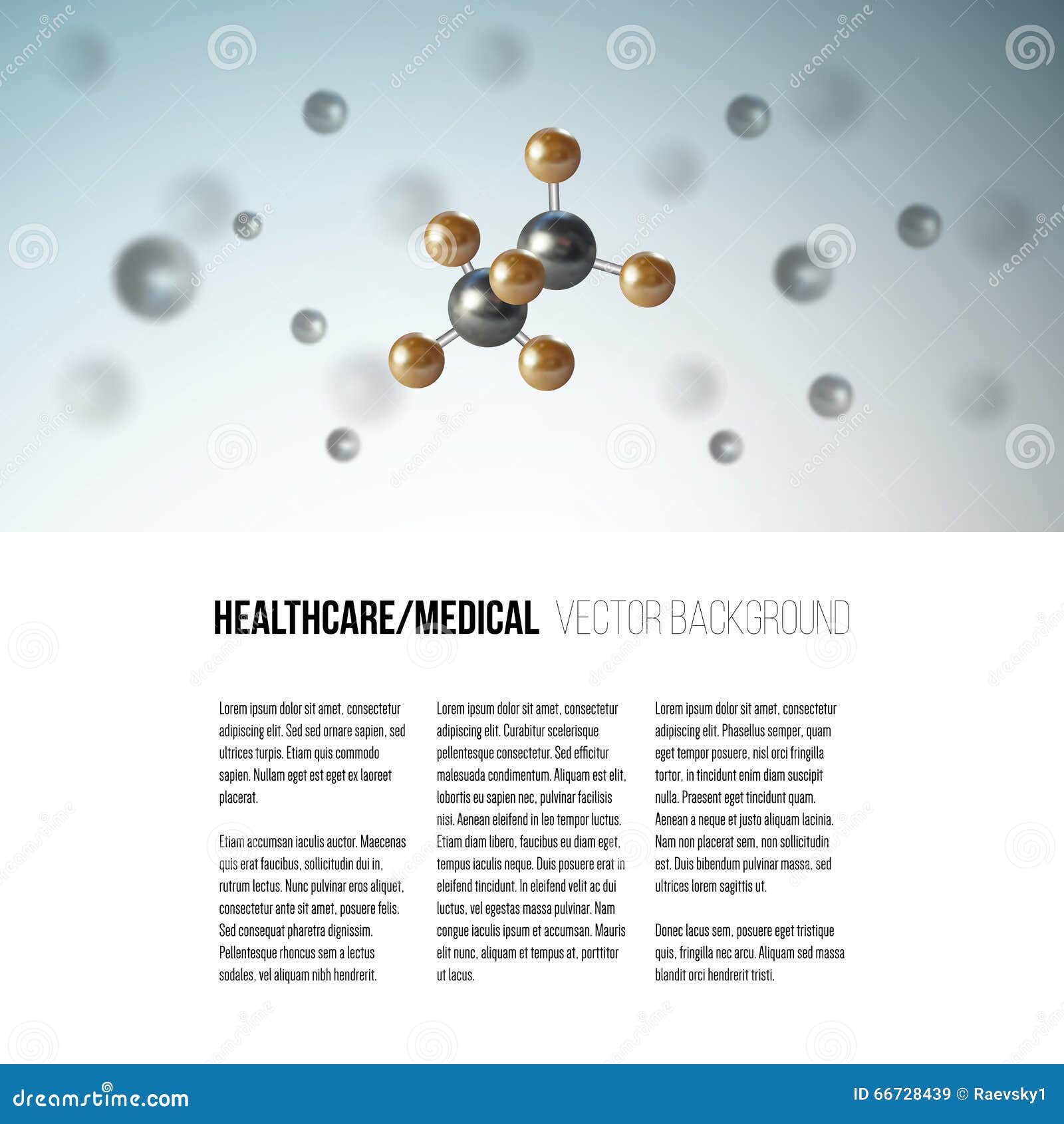 Medical Scientific Cell. Abstract Graphic Design of Molecule Structure ...