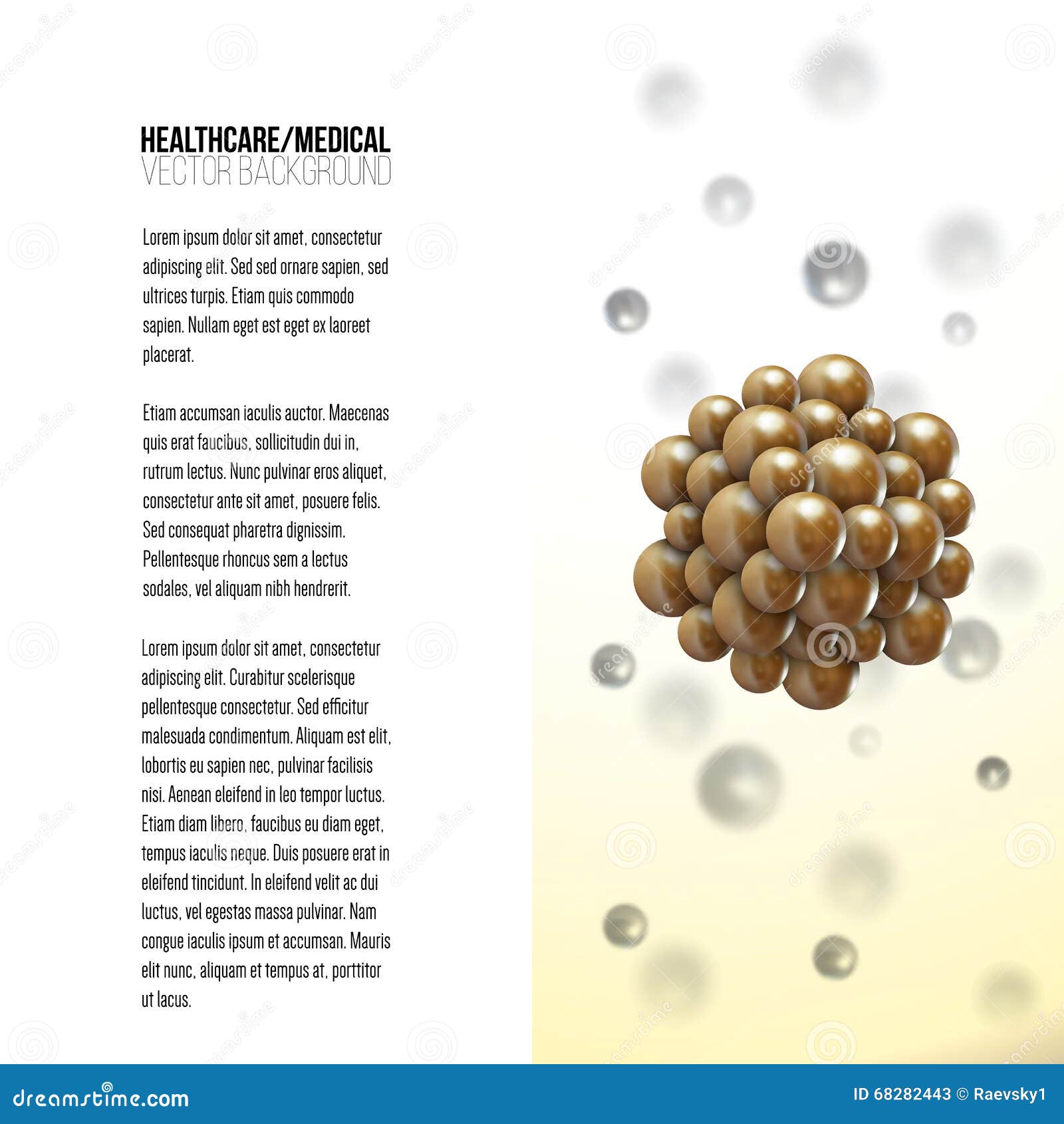 Medical Scientific Cell. Abstract Graphic Design of Molecule Structure ...