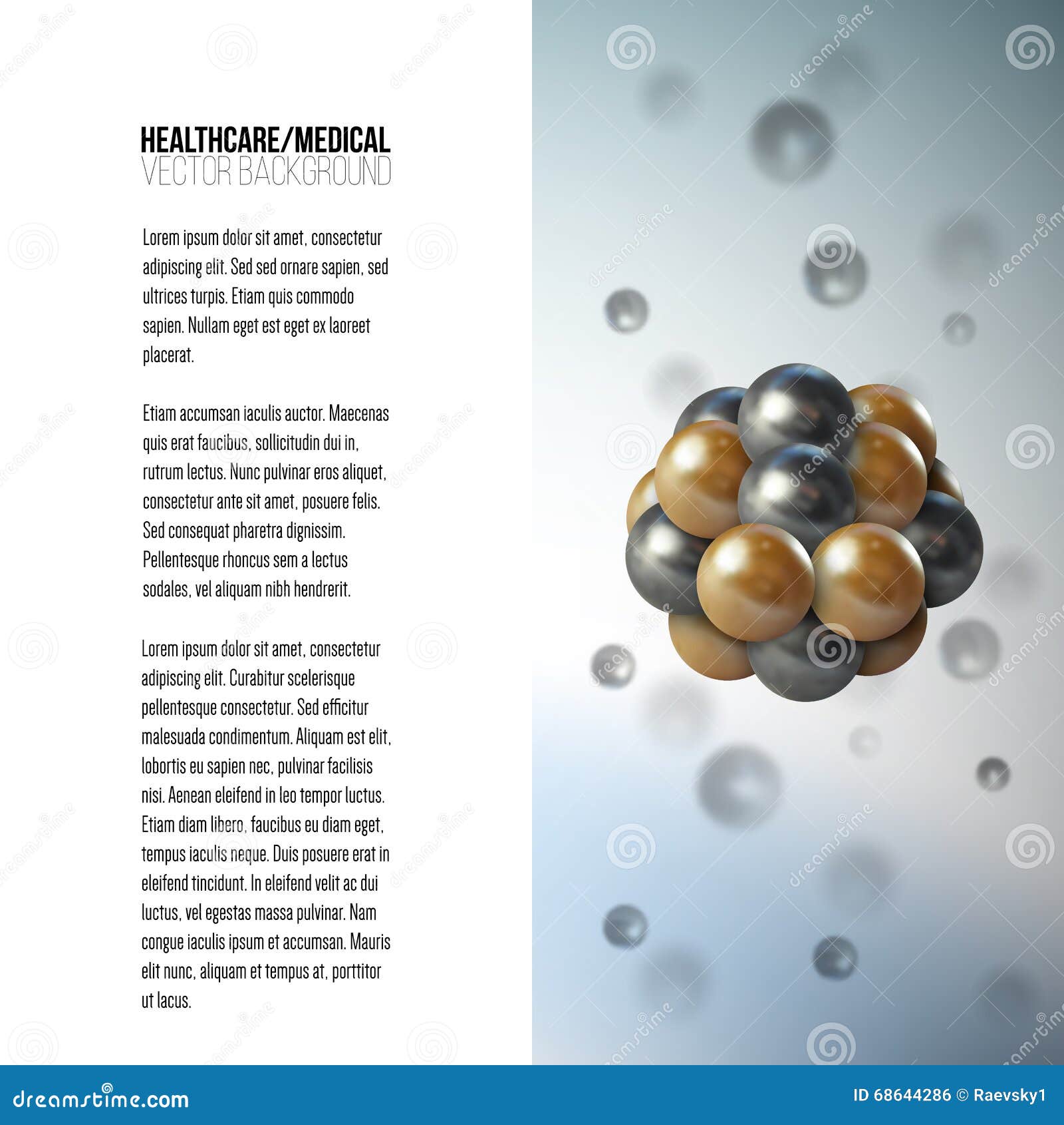 Medical Scientific Cell. Abstract Graphic Design of Molecule Structure ...
