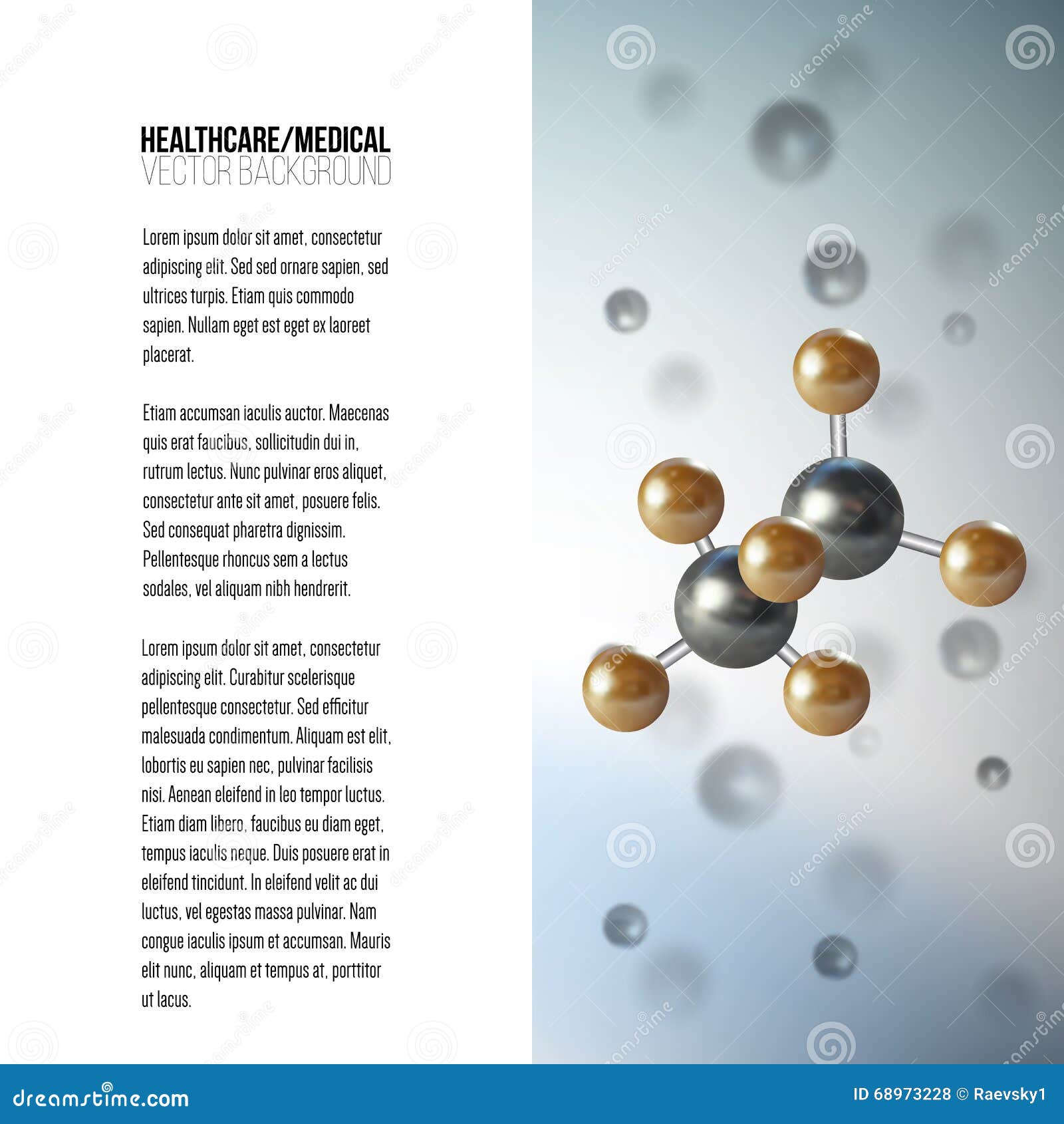 Medical Scientific Cell. Abstract Graphic Design of Molecule Structure ...