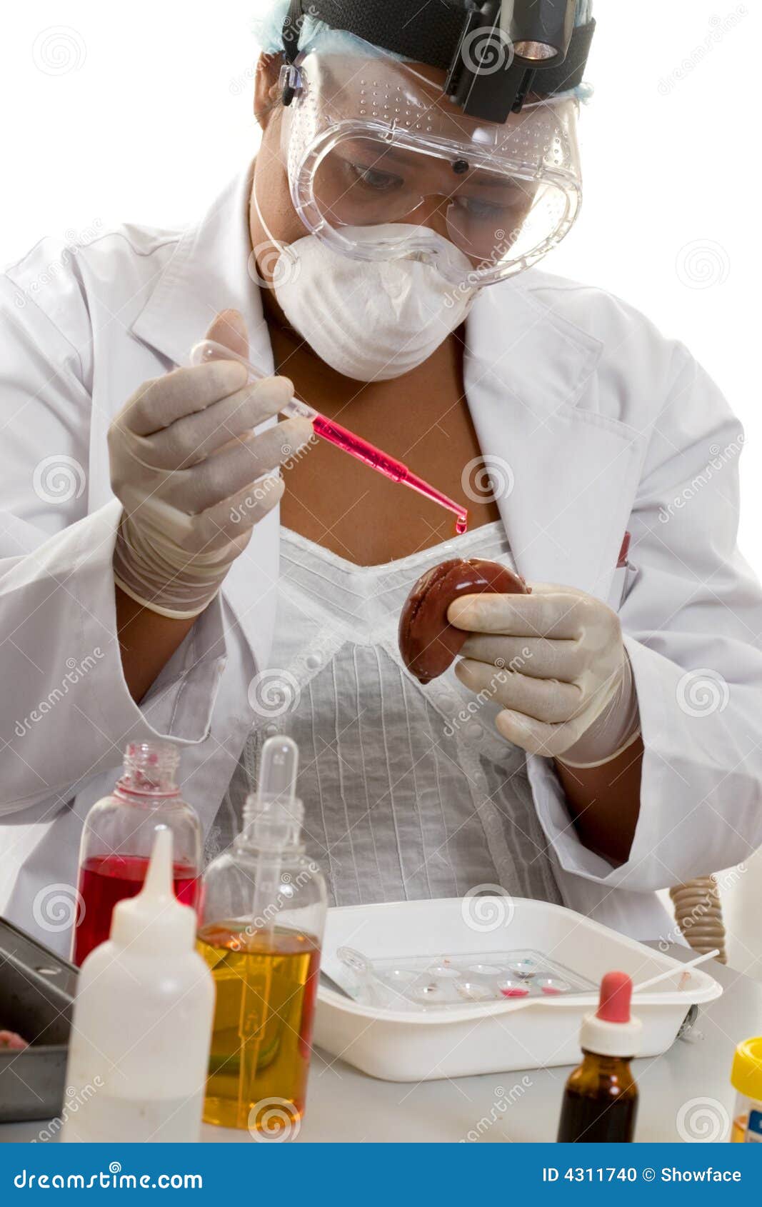 Medical scientist at work stock photo. Image of observation - 4311740