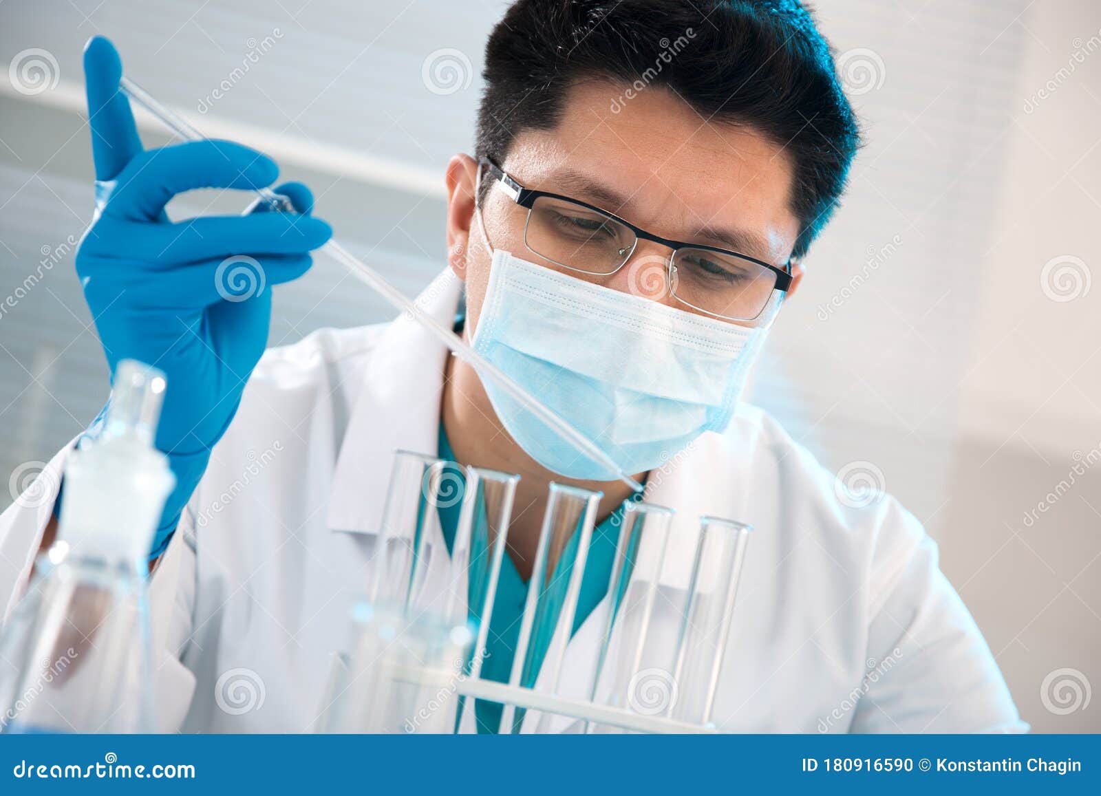 Medical Scientist Working in Laboratory Stock Photo - Image of ...