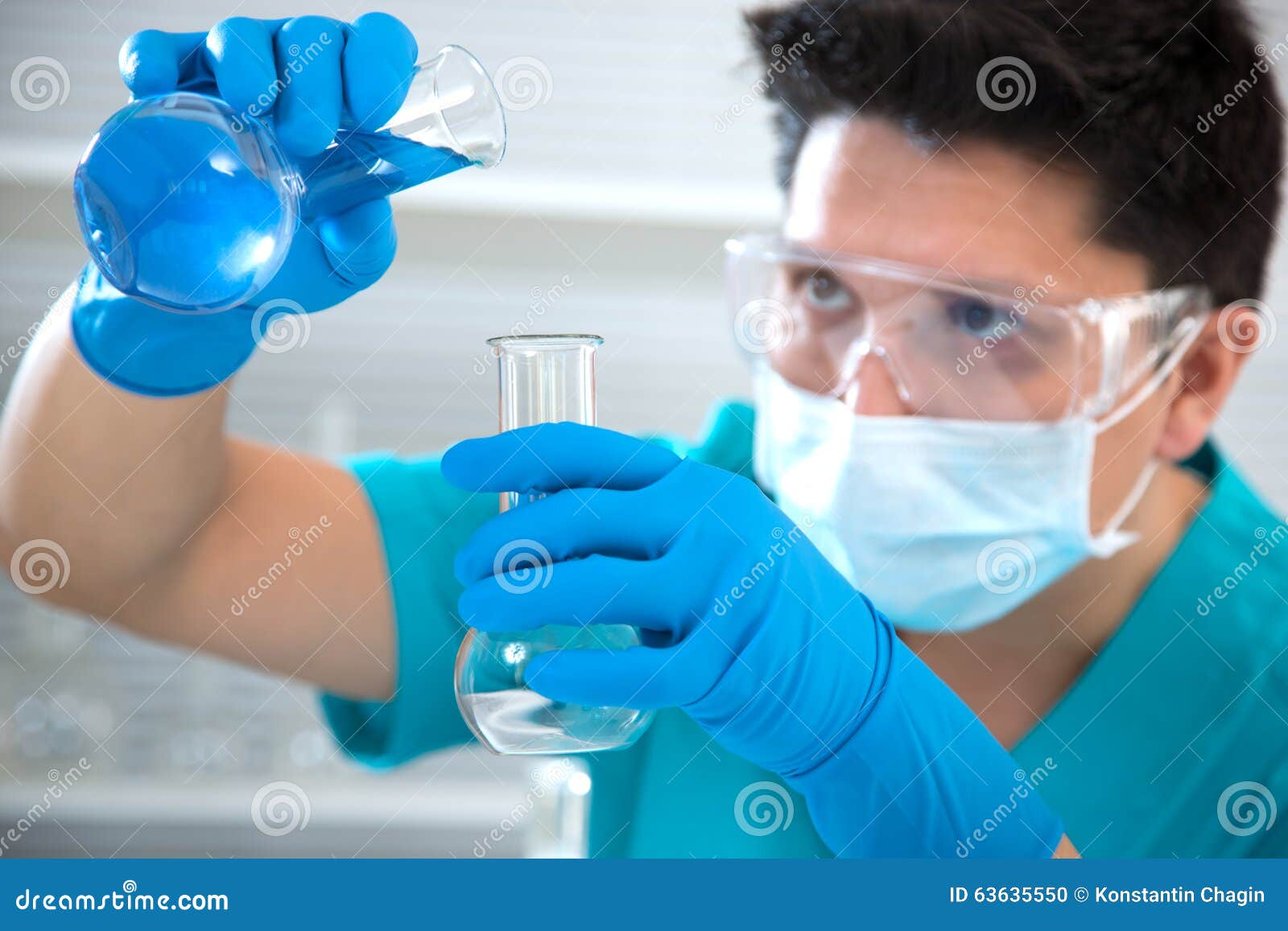 Medical Scientist Working in Laboratory Stock Photo - Image of ...