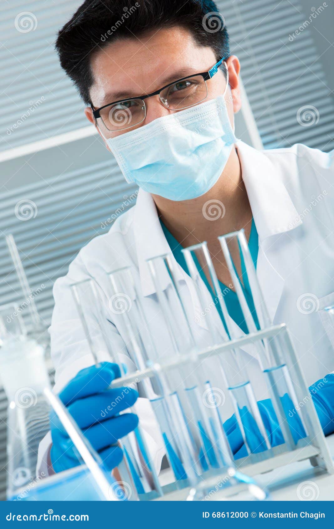 Medical Scientist Working in Laboratory Stock Photo - Image of care ...