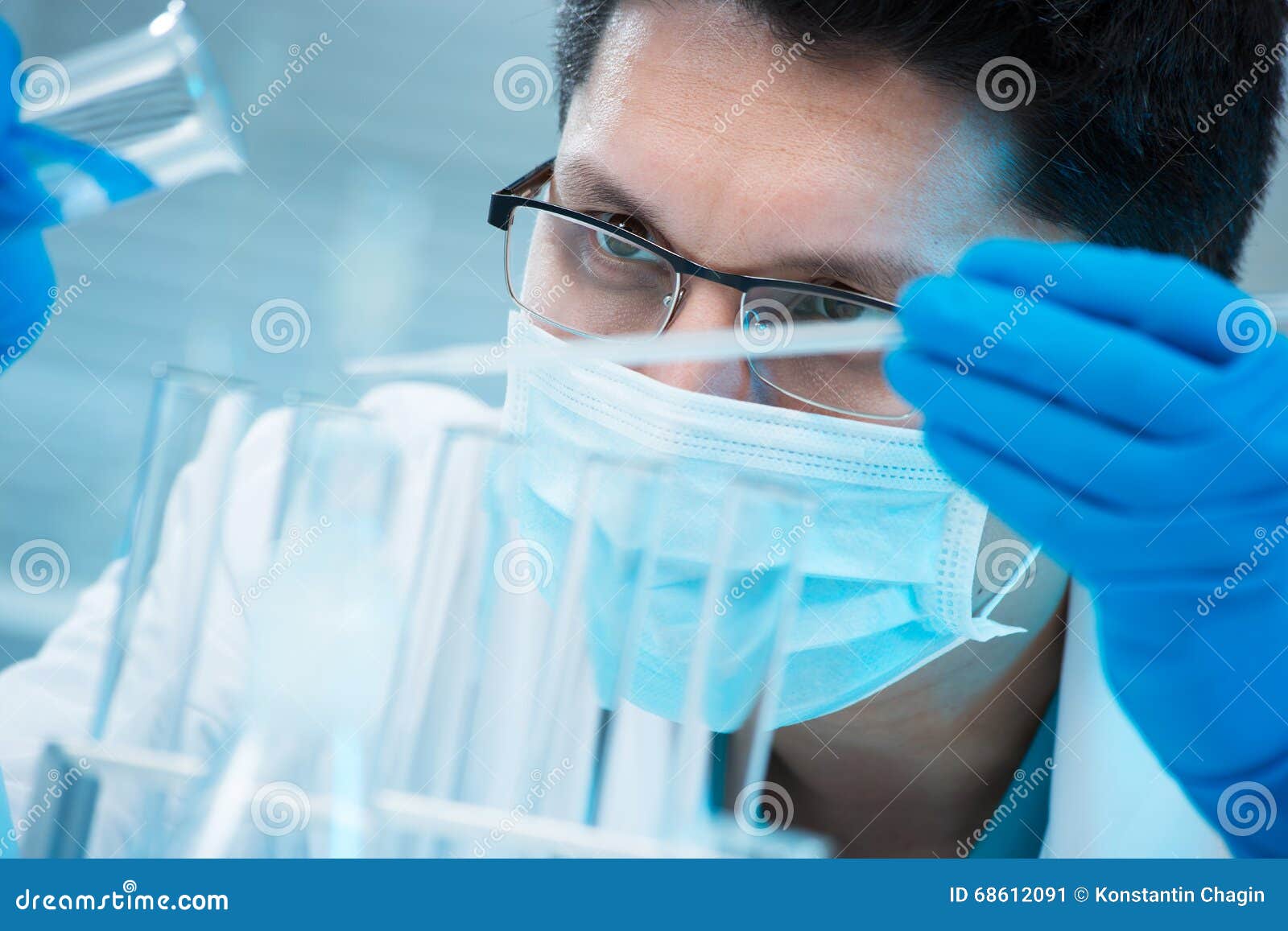 Medical Scientist Working in Laboratory Stock Image - Image of biology ...