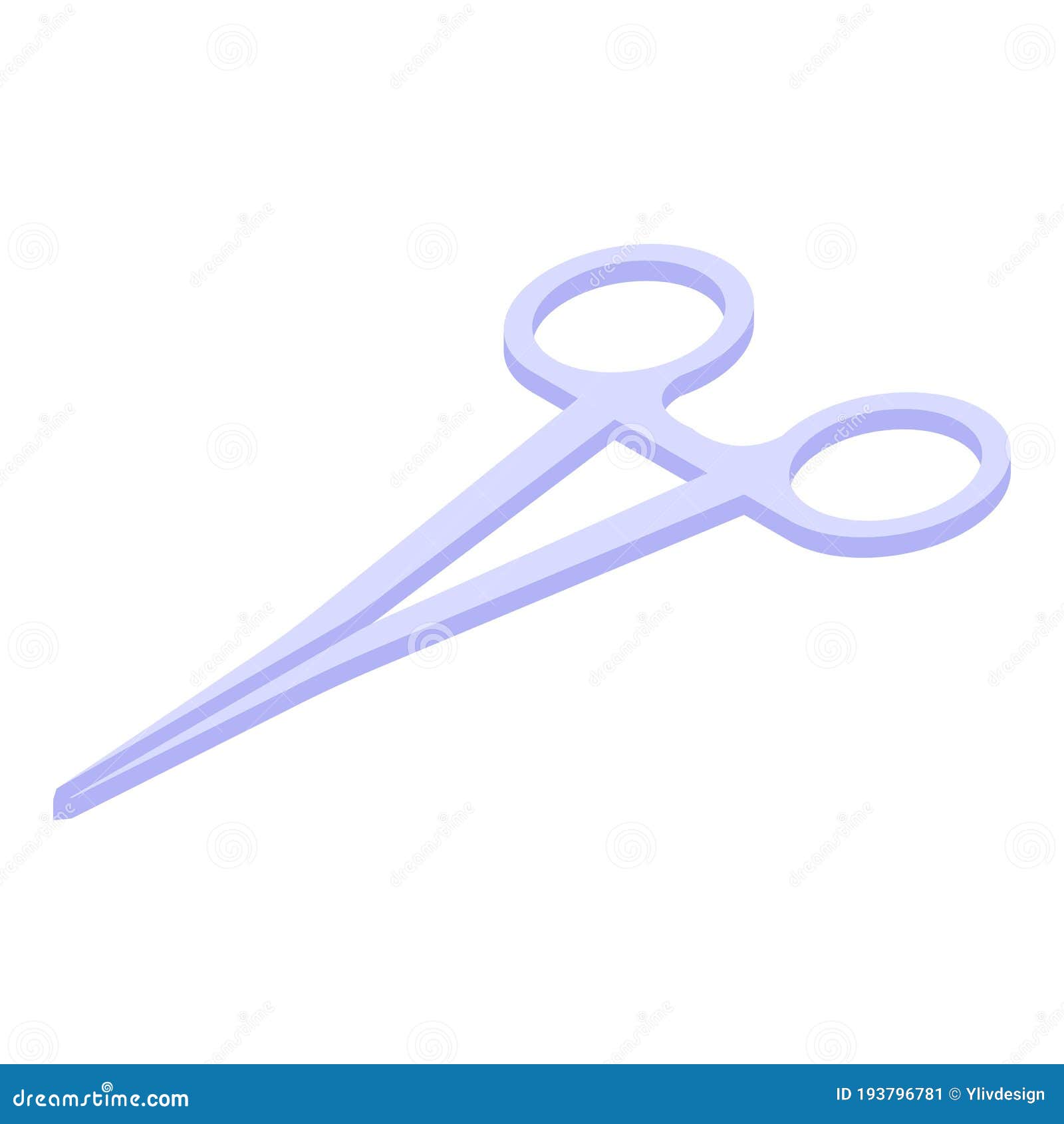 Medical Scissors Icon, Isometric Style Stock Vector - Illustration of ...