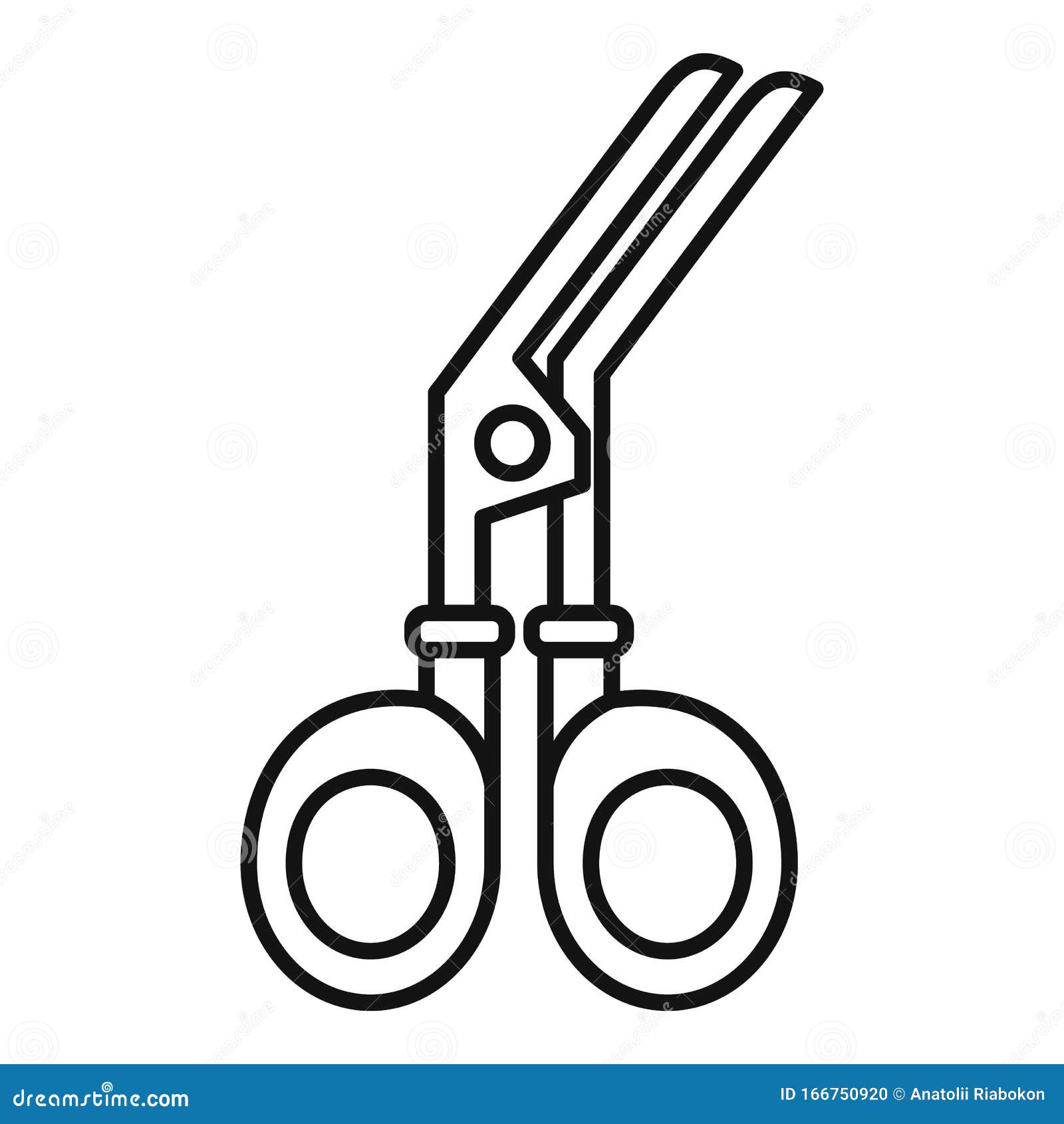 Medical Scissors Icon, Outline Style Stock Vector - Illustration of ...