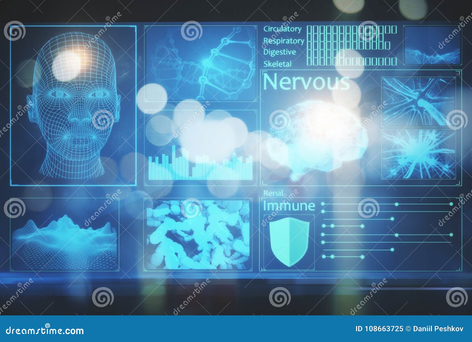 Medical screen background stock illustration. Illustration of doctor ...