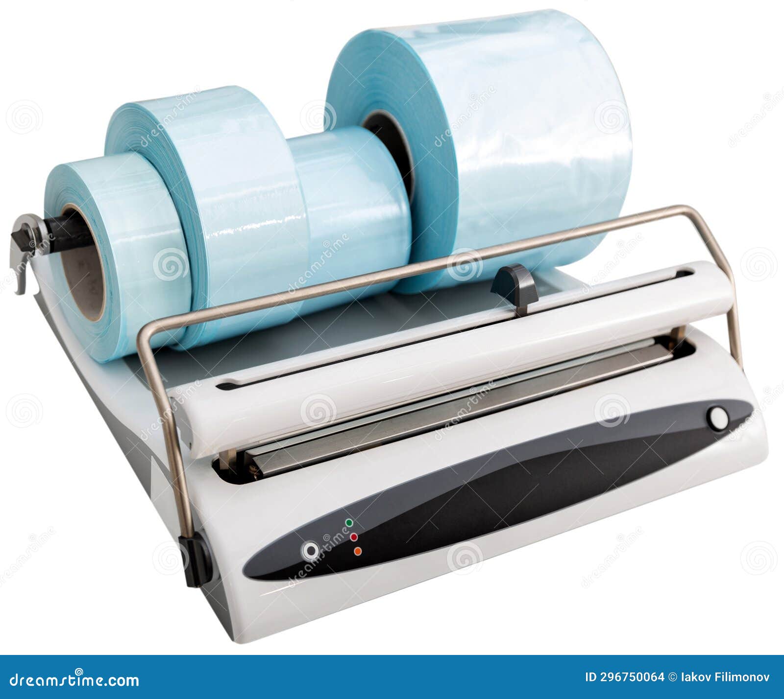 Medical Sealing Machine Over White Background Stock Photo - Image of ...