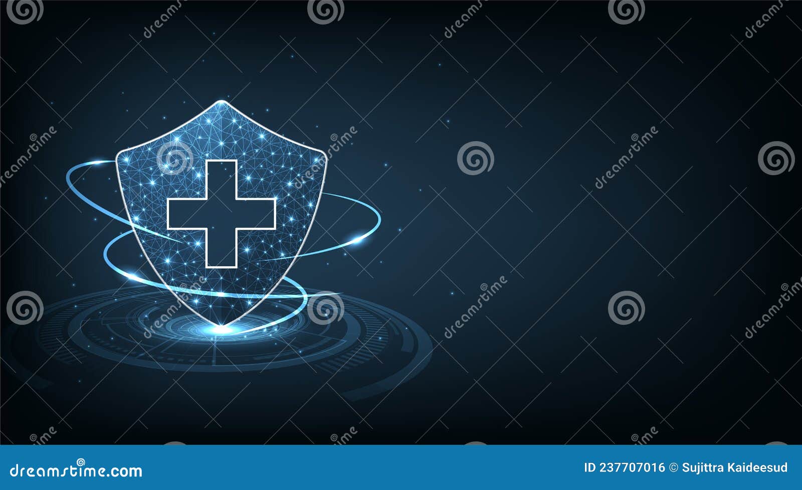 Medical Security Technology Concept. Stock Vector - Illustration of ...