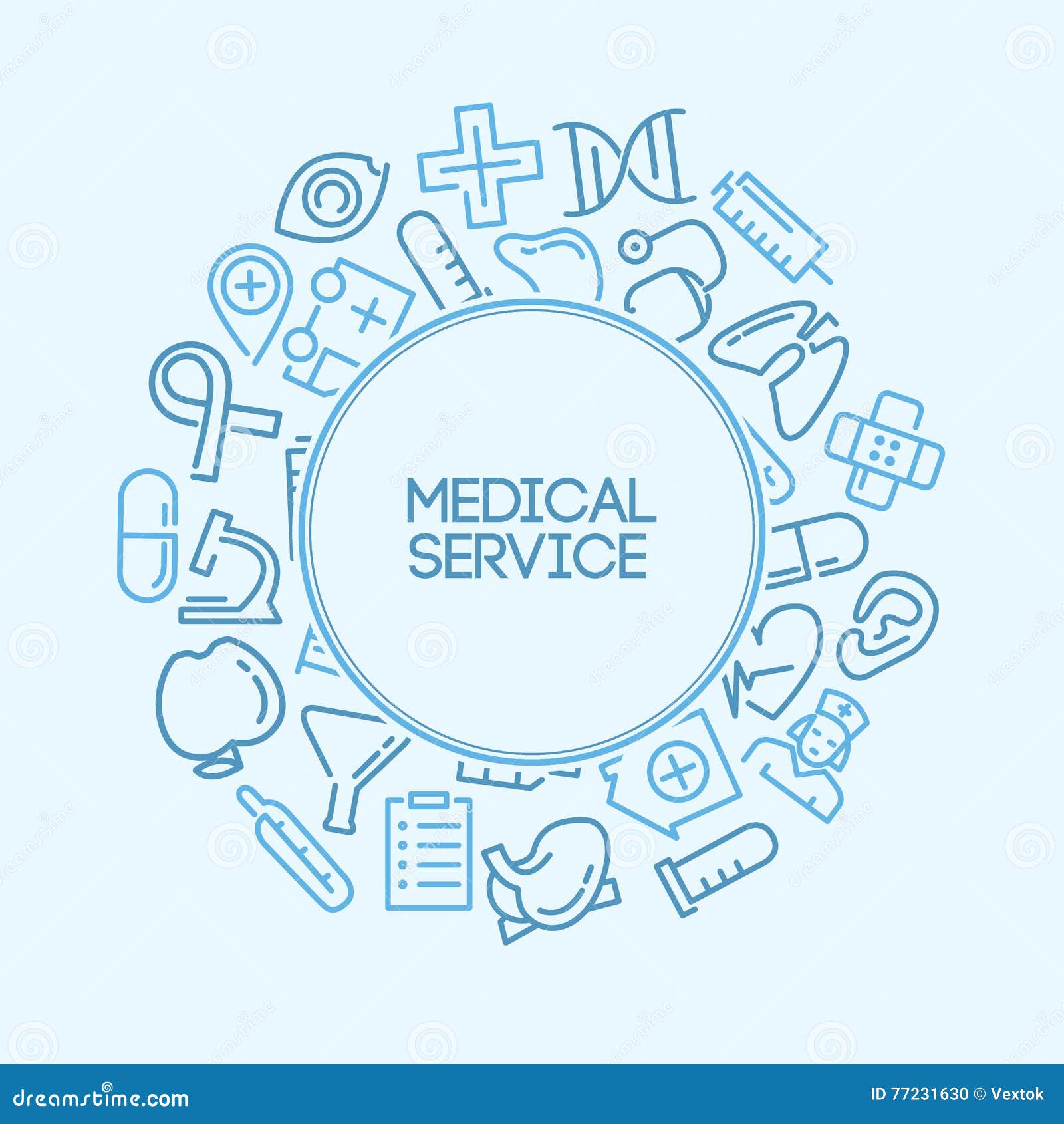 Medical service background stock vector. Illustration of care - 77231630