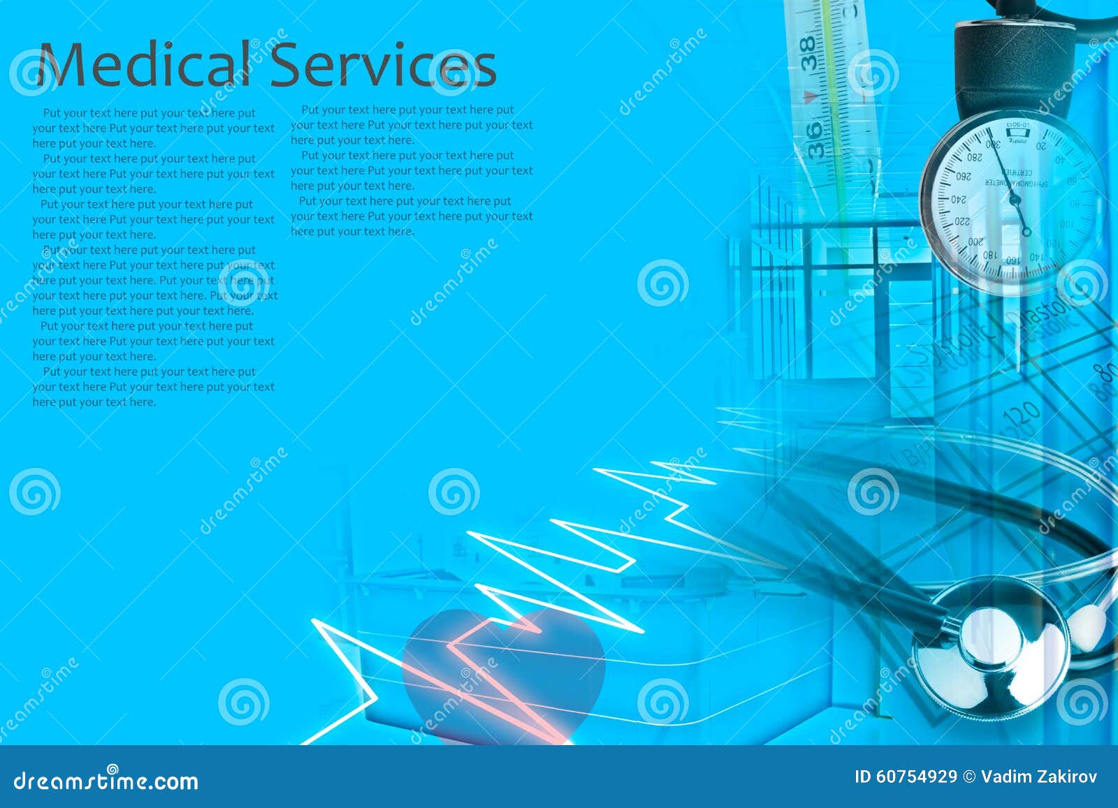 Medical Services Photo Collage Stock Image - Image of record, healthy ...