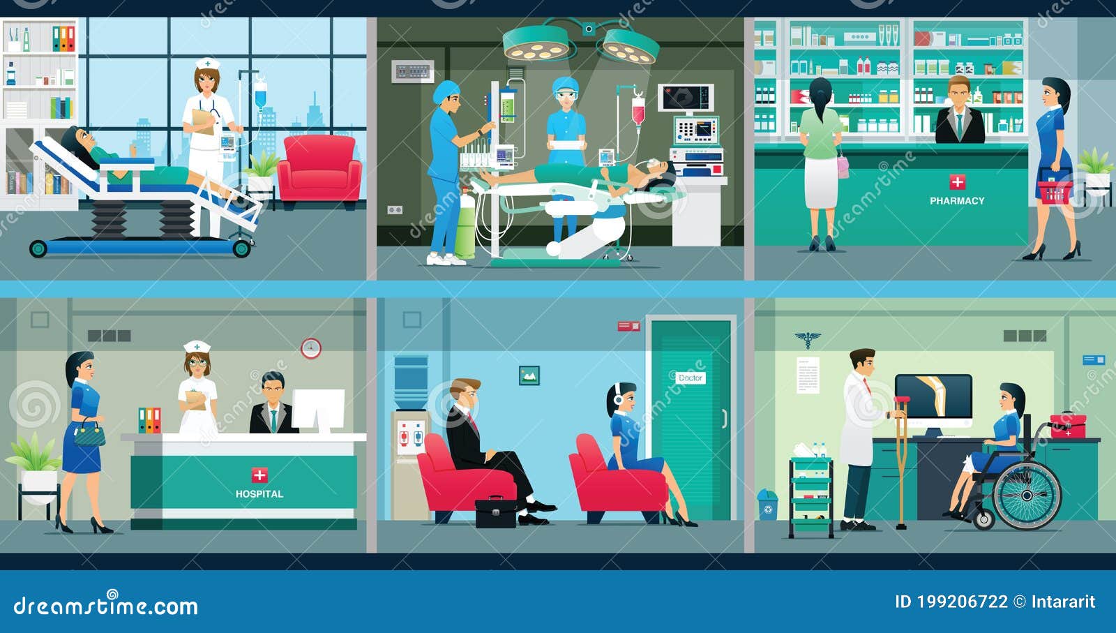 Medical Services stock vector. Illustration of risk - 199206722