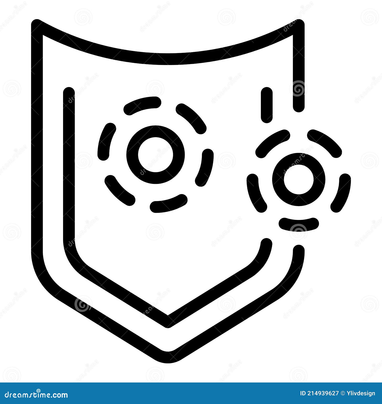 Medical Shield Icon, Outline Style Stock Vector - Illustration of ...