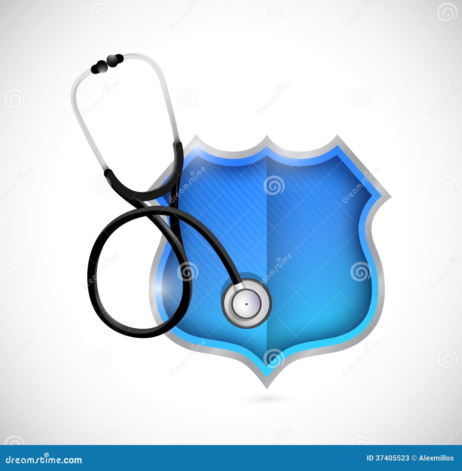 Medical Shield Illustration Design Stock Illustration - Illustration of ...