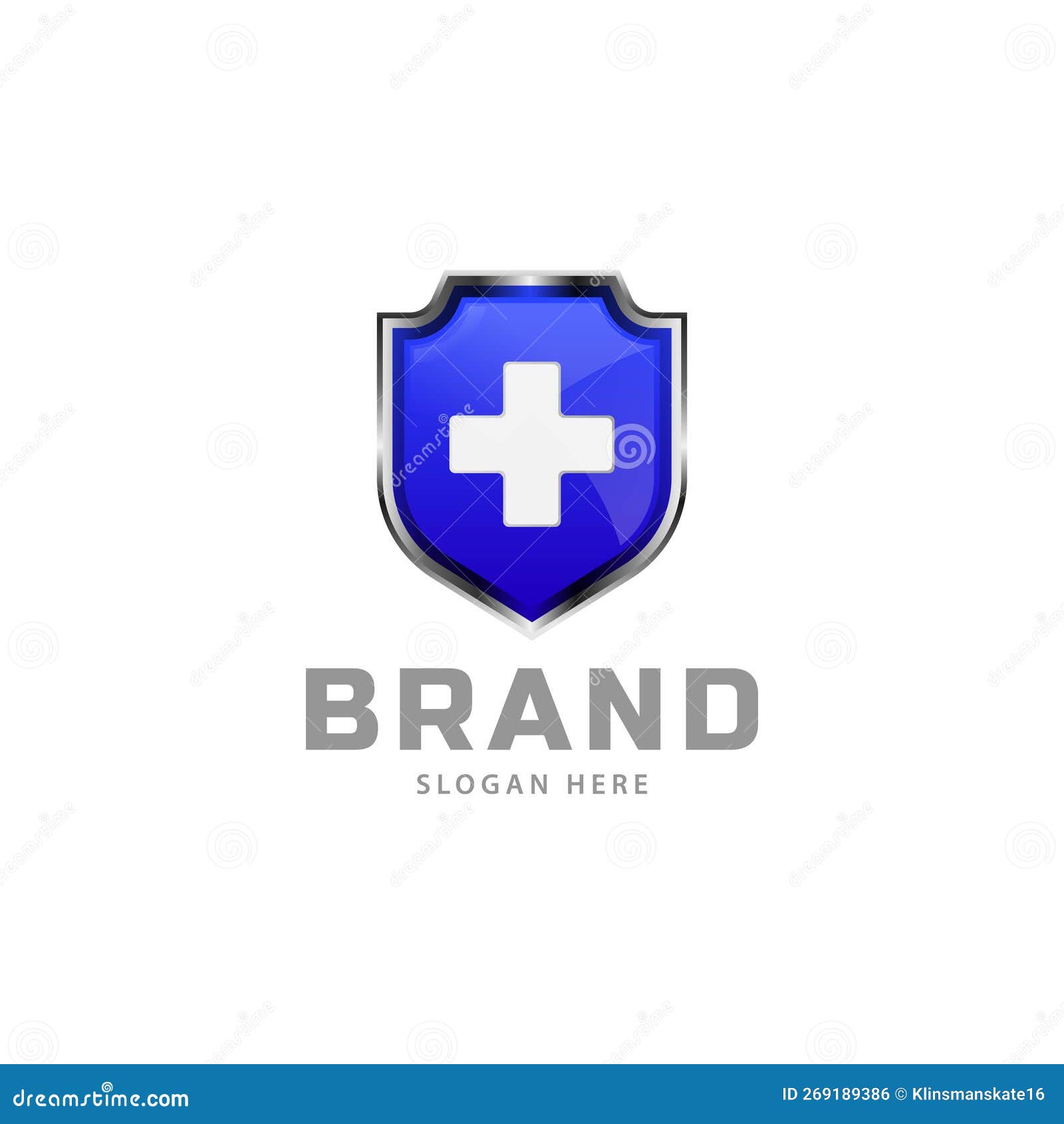 Medical and Shield Logo Design Illustration Stock Illustration ...