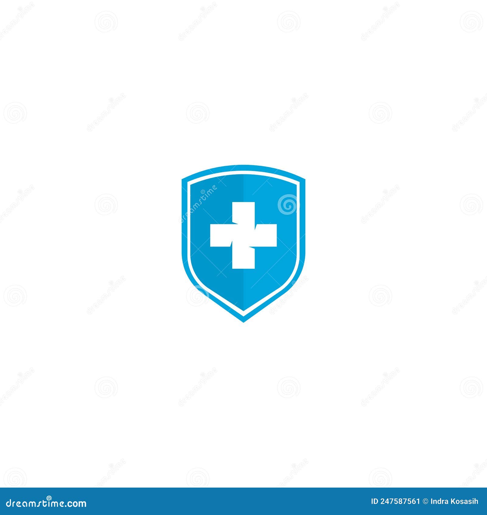 Medical Shield Protection Logo Vector Icon Illustration Stock Vector ...
