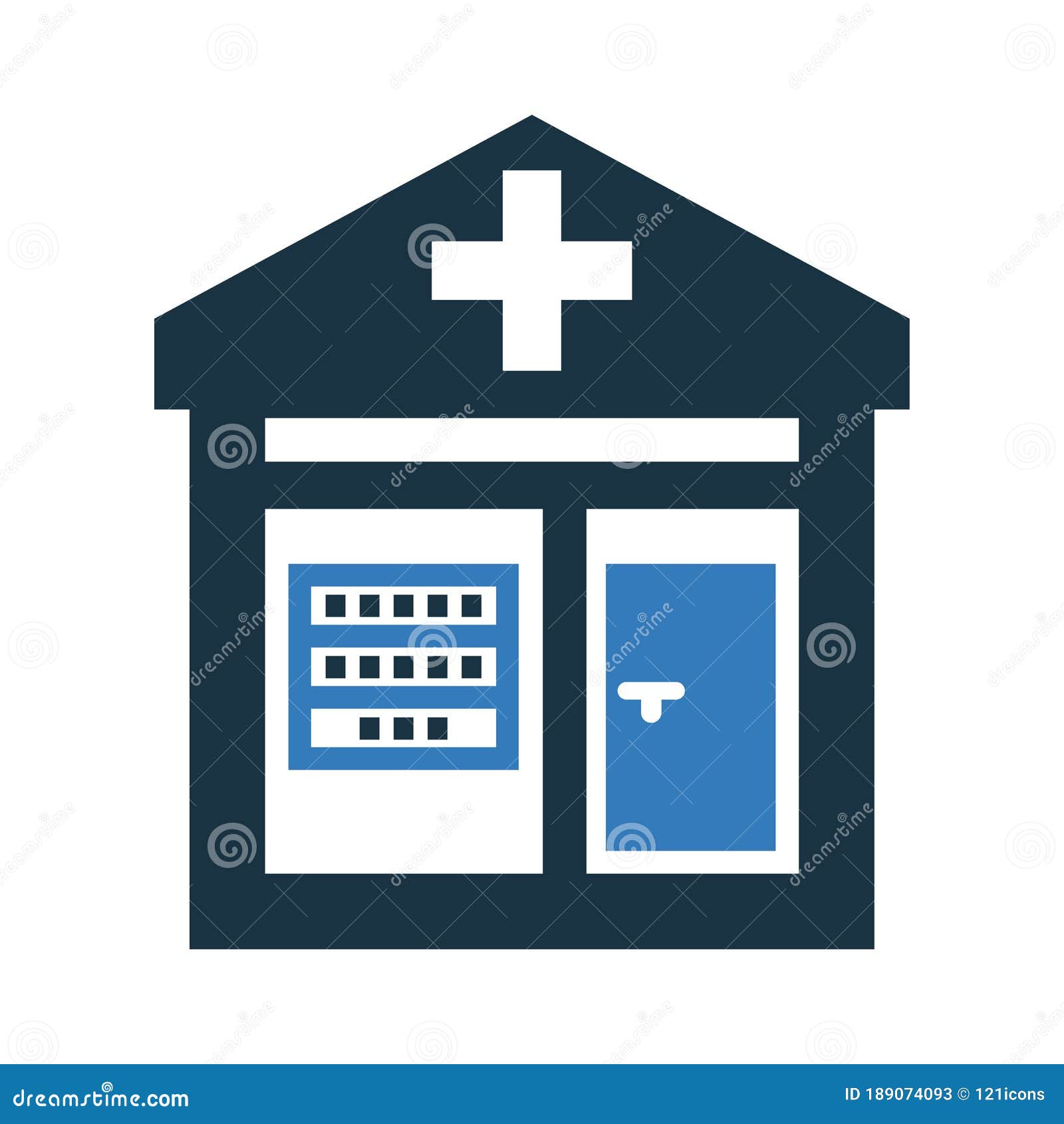 Medical Shop, Pharmacy Vector Icon Stock Illustration - Illustration of ...
