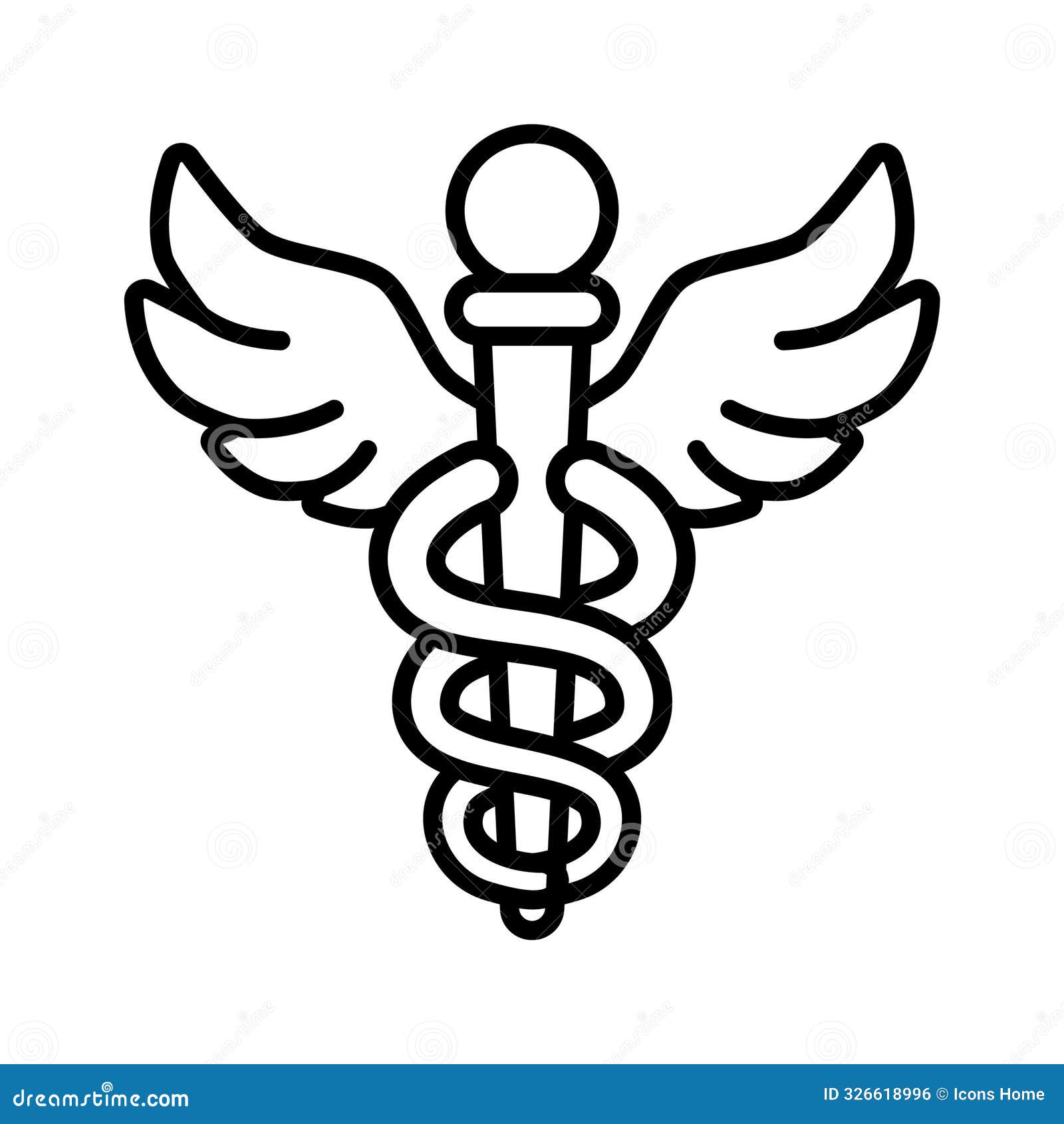 Medical Sign, Caduceus Icon Design, Premium Vector Stock Illustration ...