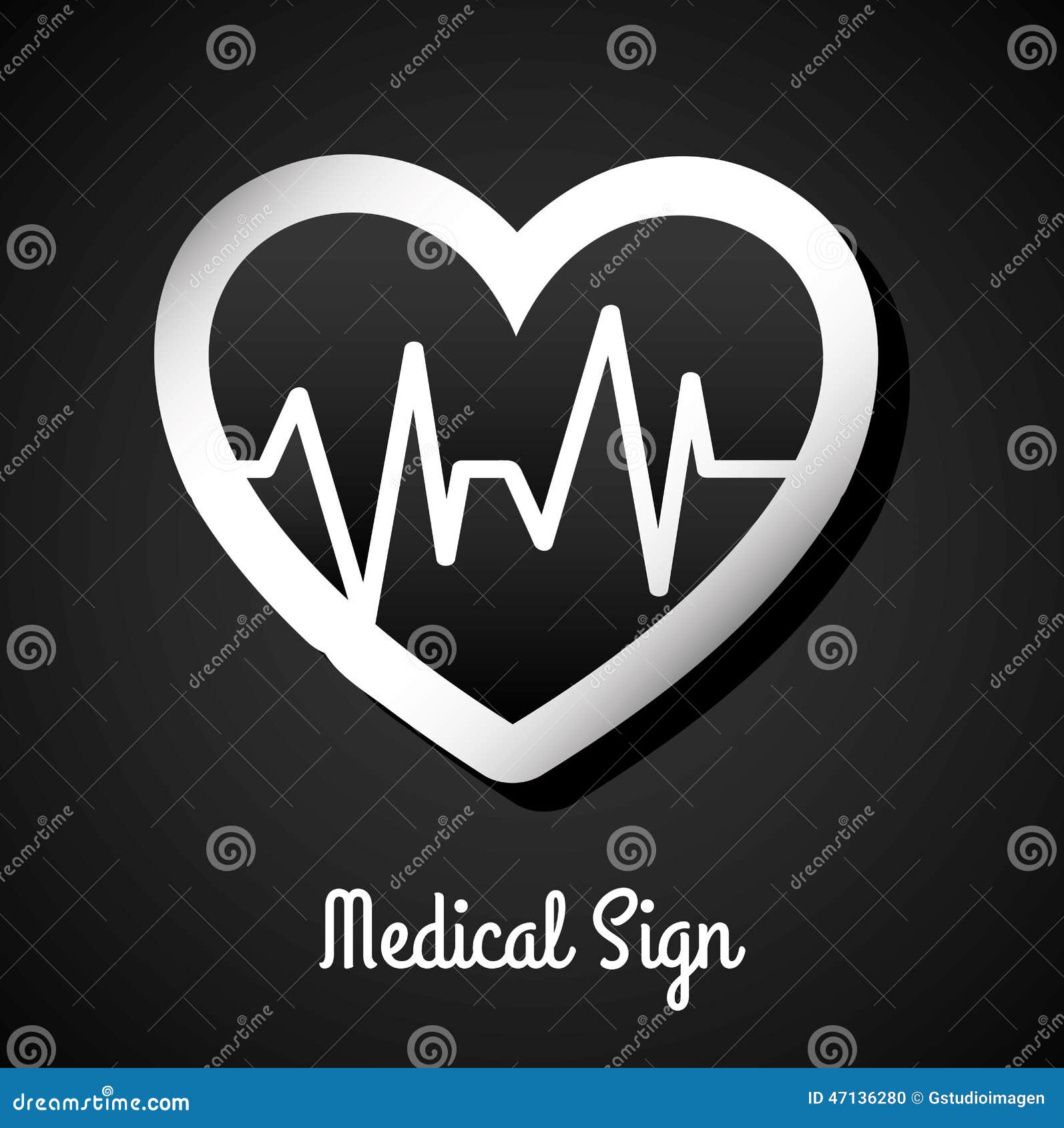 Medical sign design stock vector. Illustration of care - 47136280