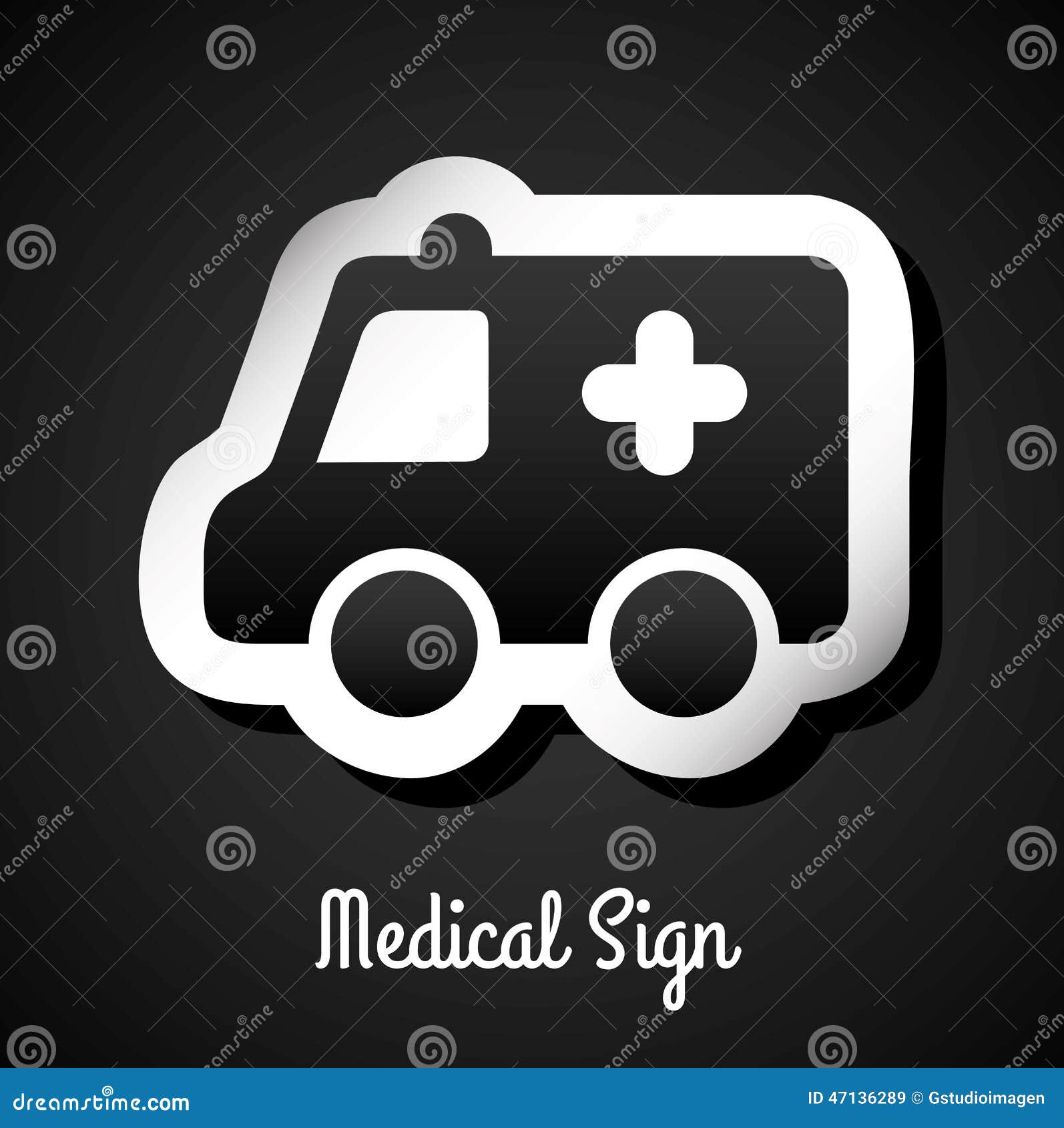 Medical sign design stock vector. Illustration of isolated - 47136289