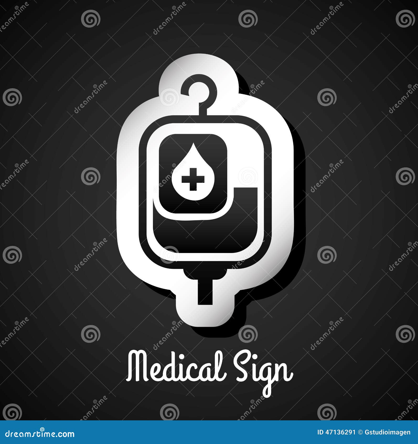 Medical sign design stock vector. Illustration of blood - 47136291
