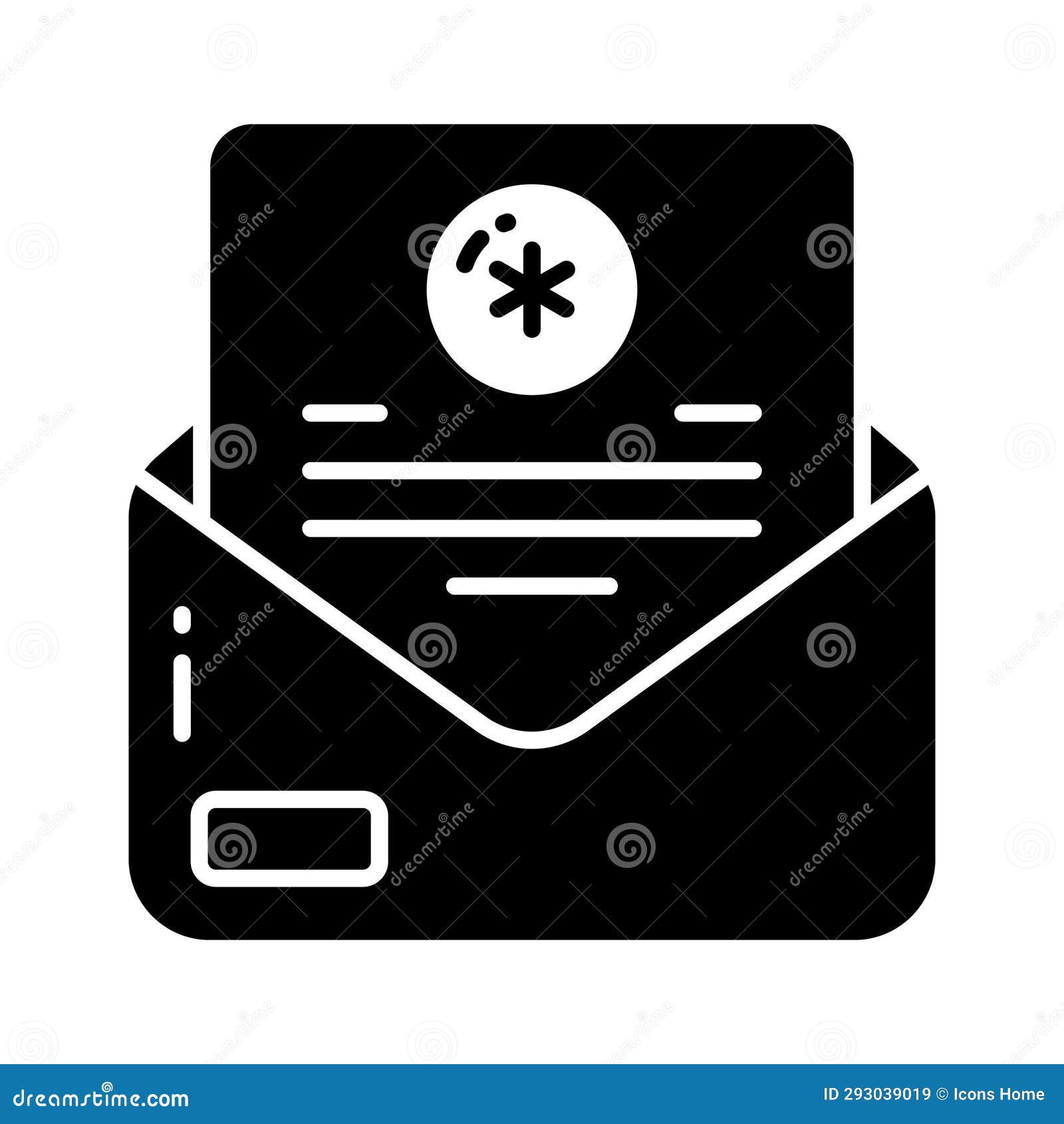 Medical Sign with Letter Envelope Showing Concept Icon of Medical Mail ...
