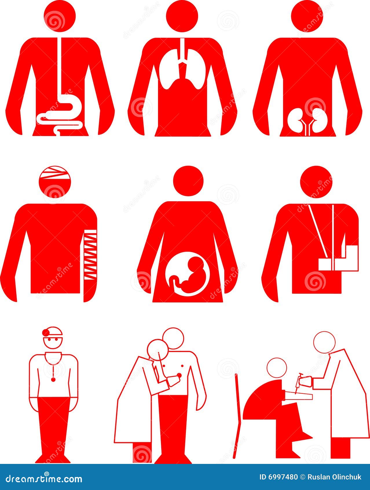 Medical signs stock vector. Illustration of collection - 6997480