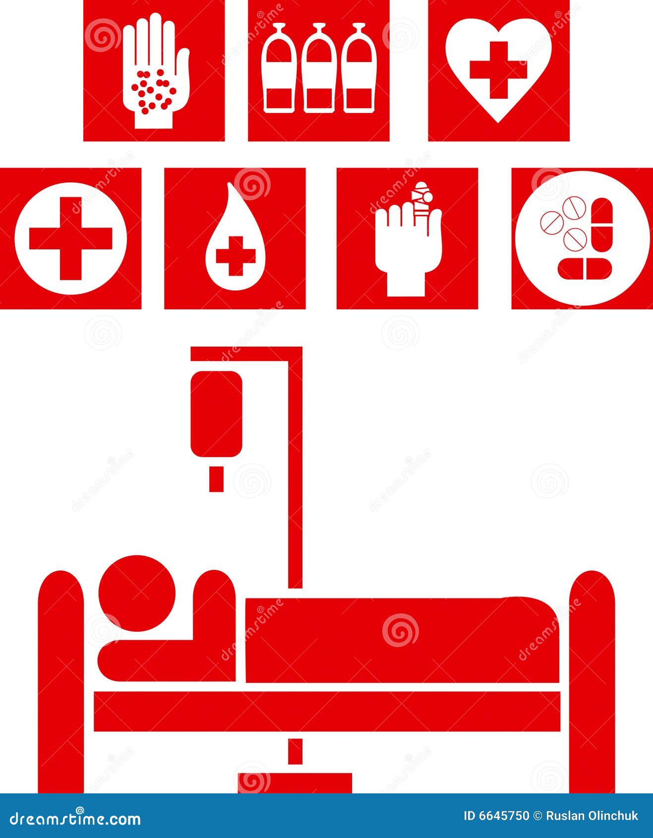 Medical signs illustration stock vector. Illustration of office - 6645750