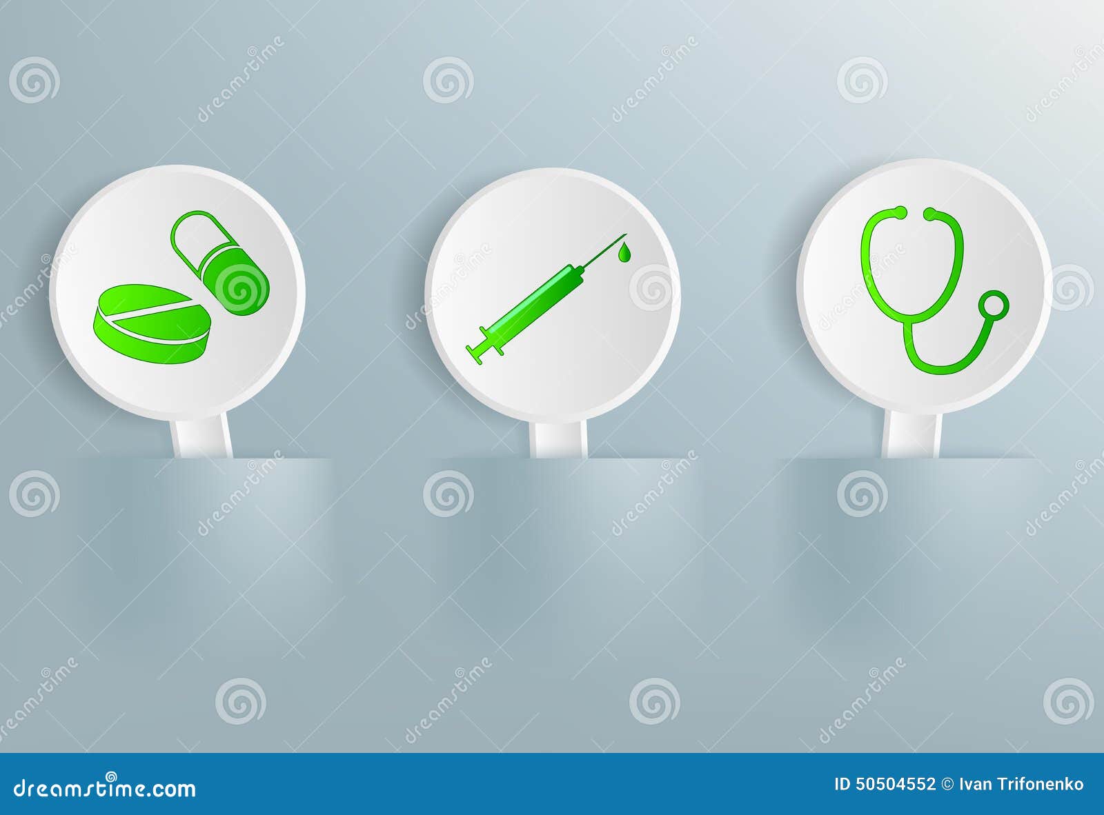 Medical signs on tablets stock illustration. Illustration of adhesive ...