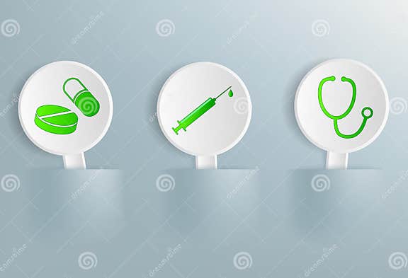 Medical signs on tablets stock illustration. Illustration of adhesive ...