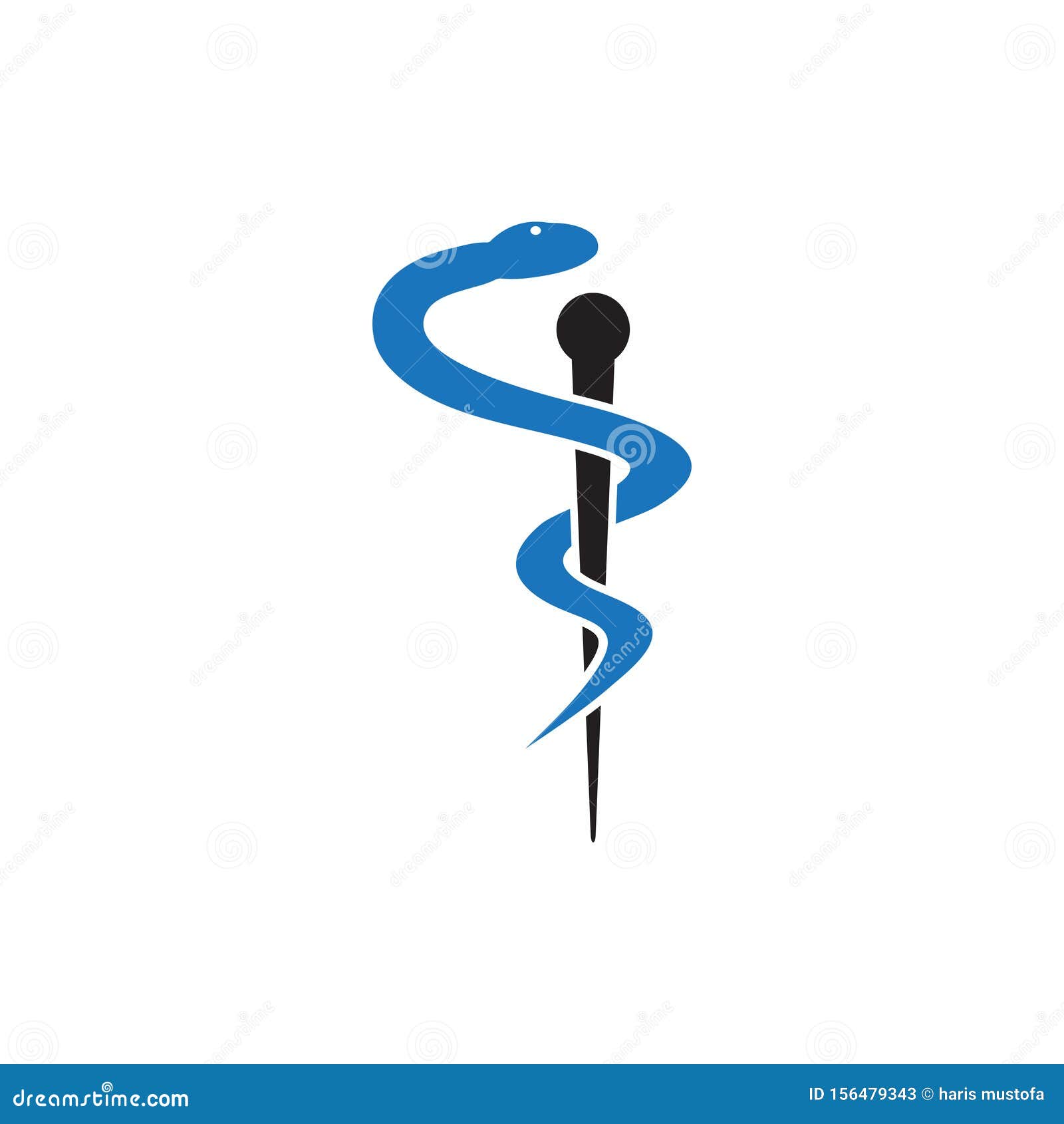 Medical Snake Graphic Design Template Vector Isolated Stock Vector ...