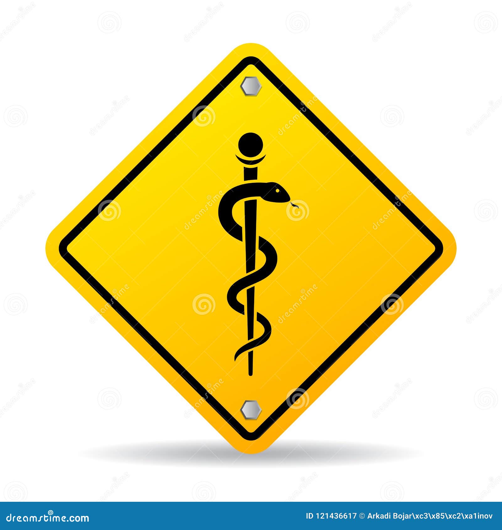 Medical snake vector sign stock vector. Illustration of banner - 121436617