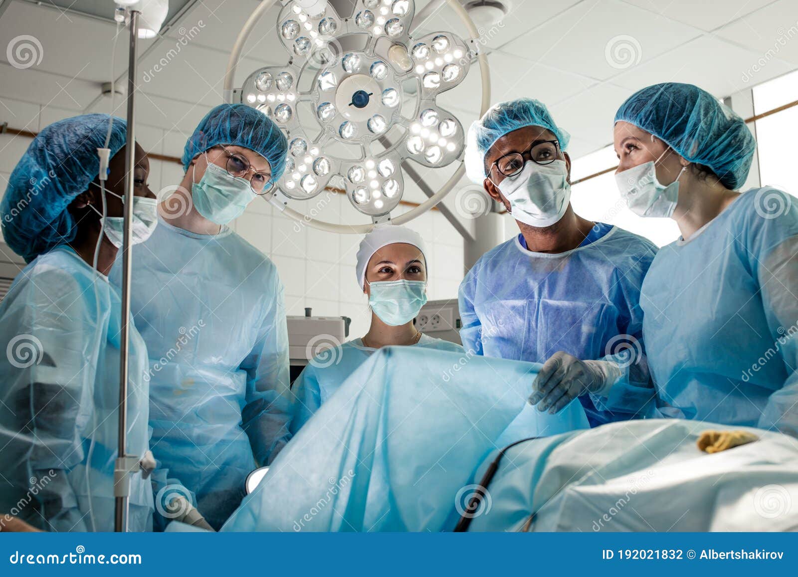 Medical Specialists Having a Break after Operation Stock Photo - Image ...