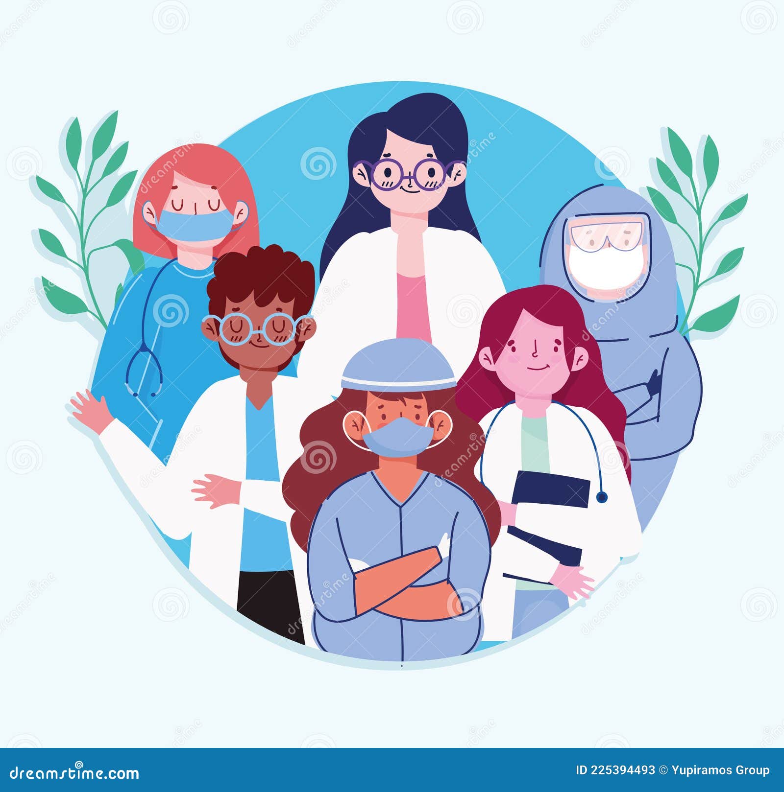 Medical staff cartoon stock vector. Illustration of male - 225394493
