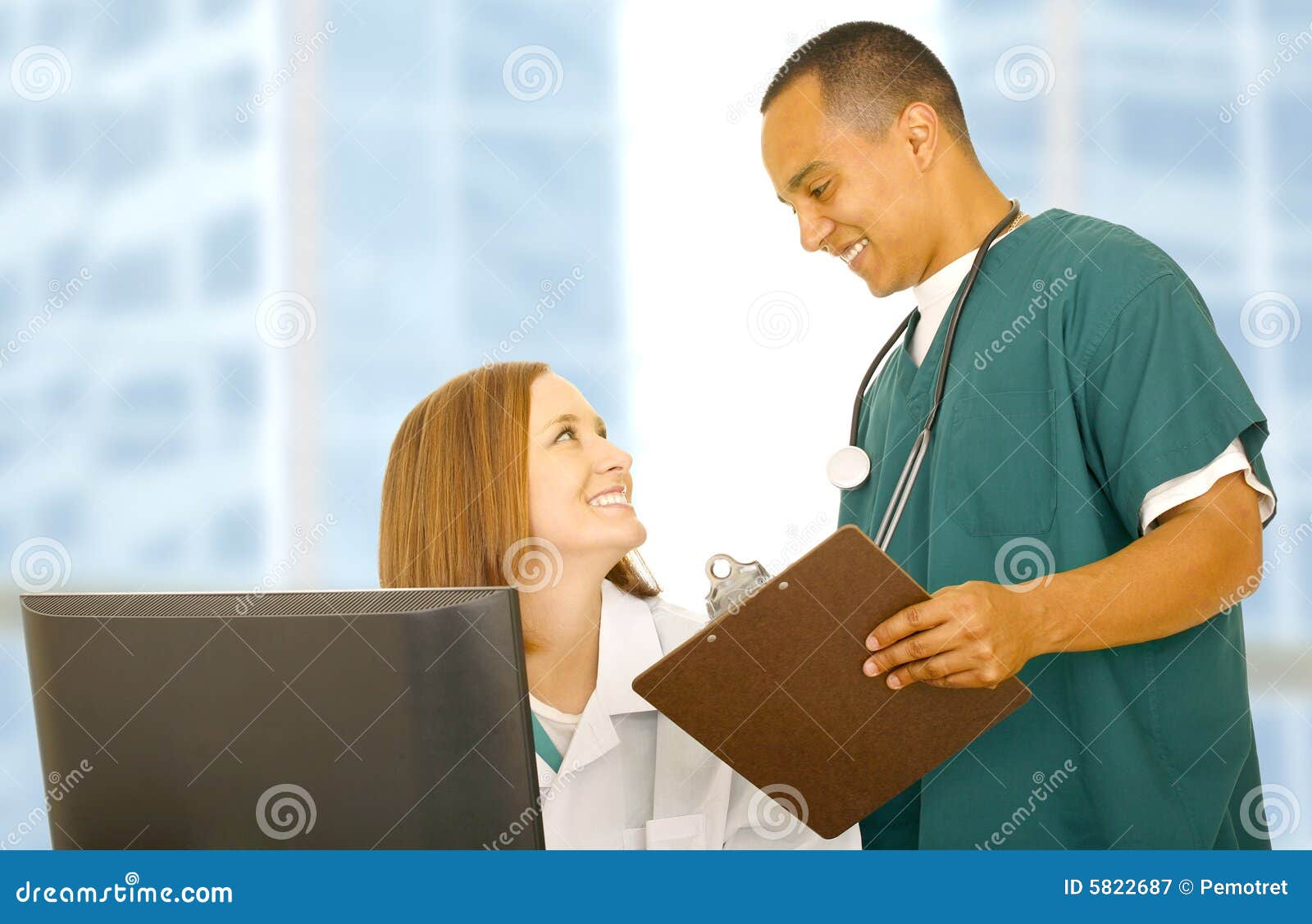 Medical Staff Interaction stock image. Image of look, light - 5822687