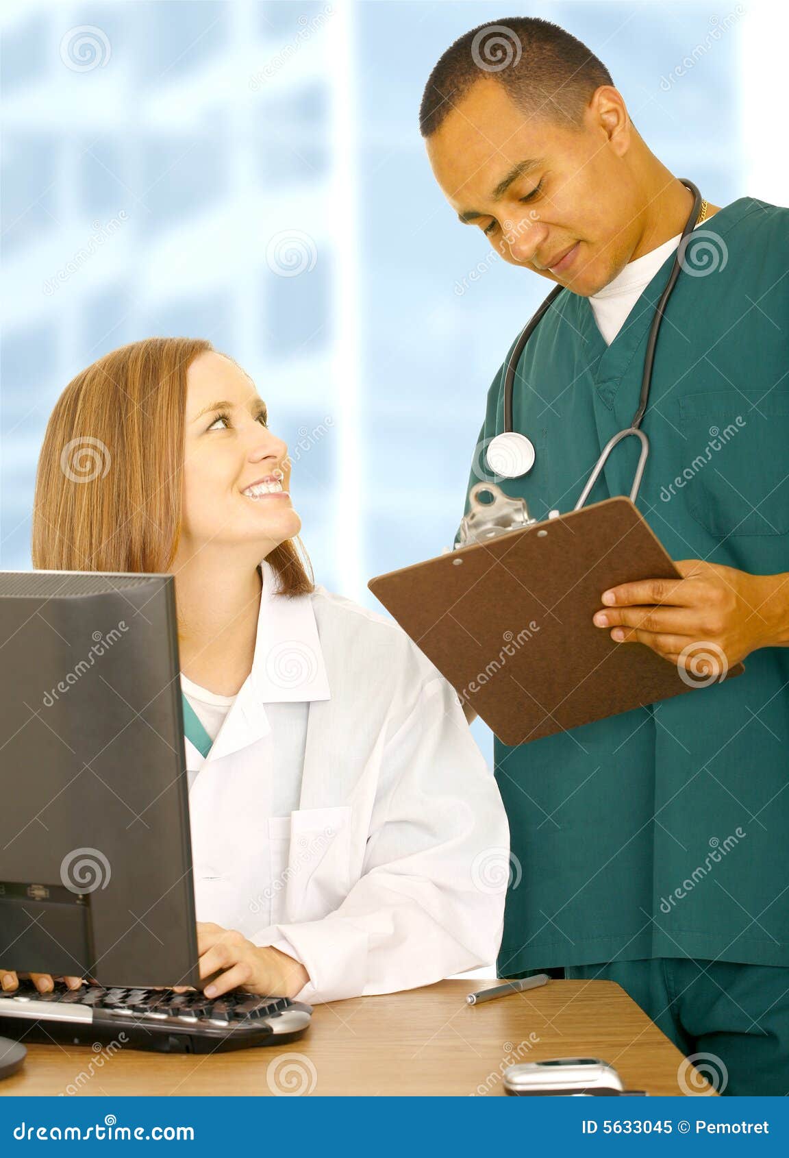 Medical Staff in Office stock image. Image of person, caucasian - 5633045