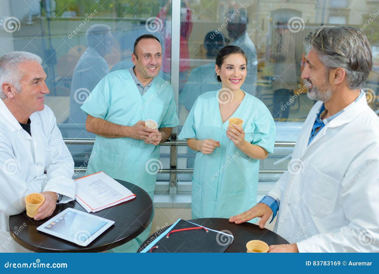 Medical staff taking break stock image. Image of health - 83783169